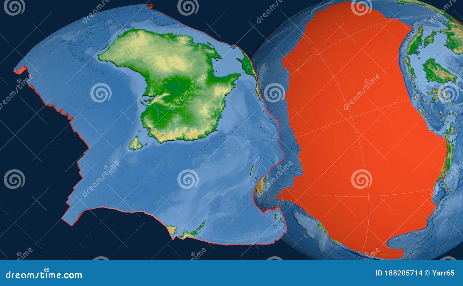 Australian Plate Presented - Physical Stock Illustration - Illustration ...