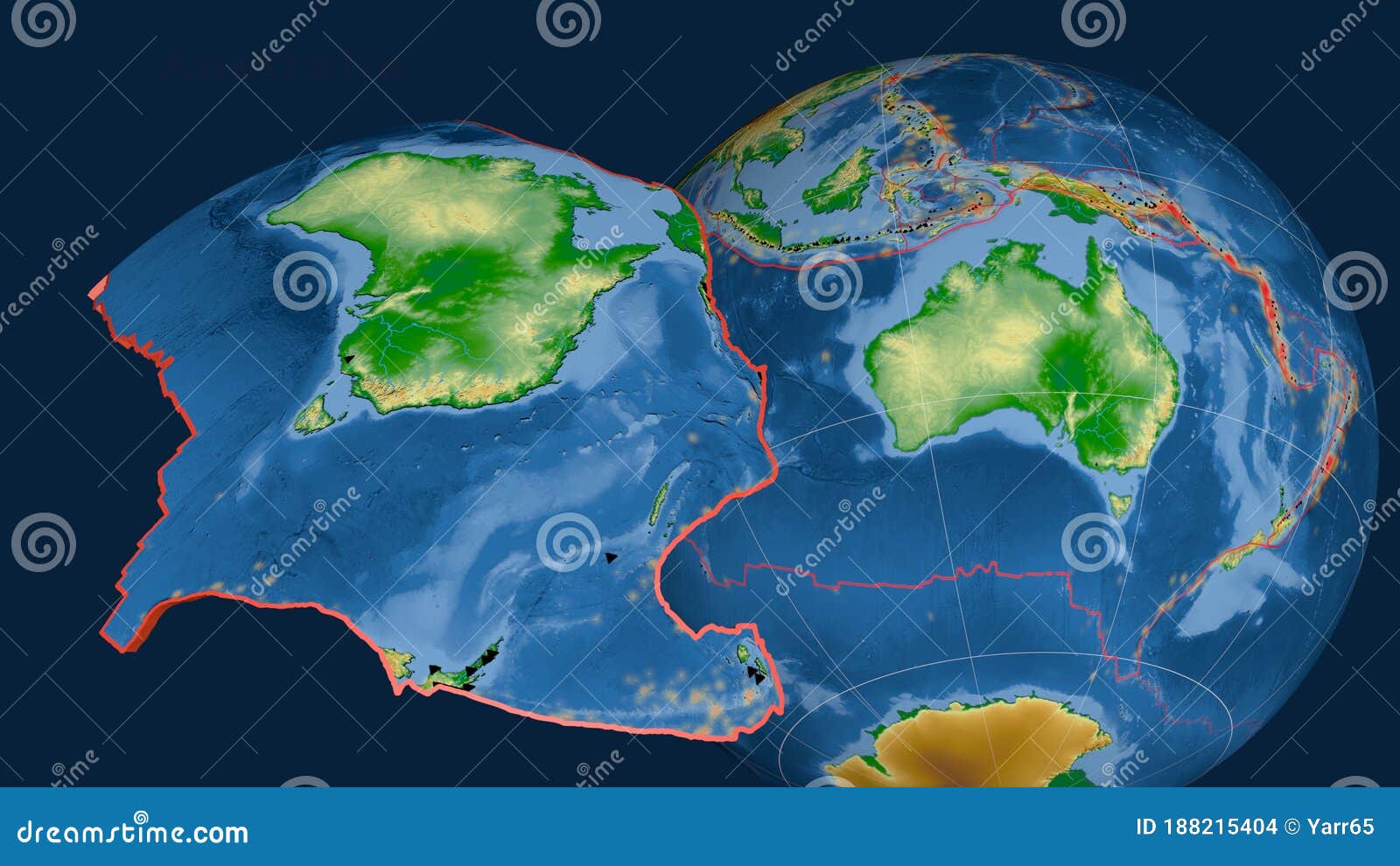 Australian Plate Presented - Physical Stock Illustration - Illustration ...
