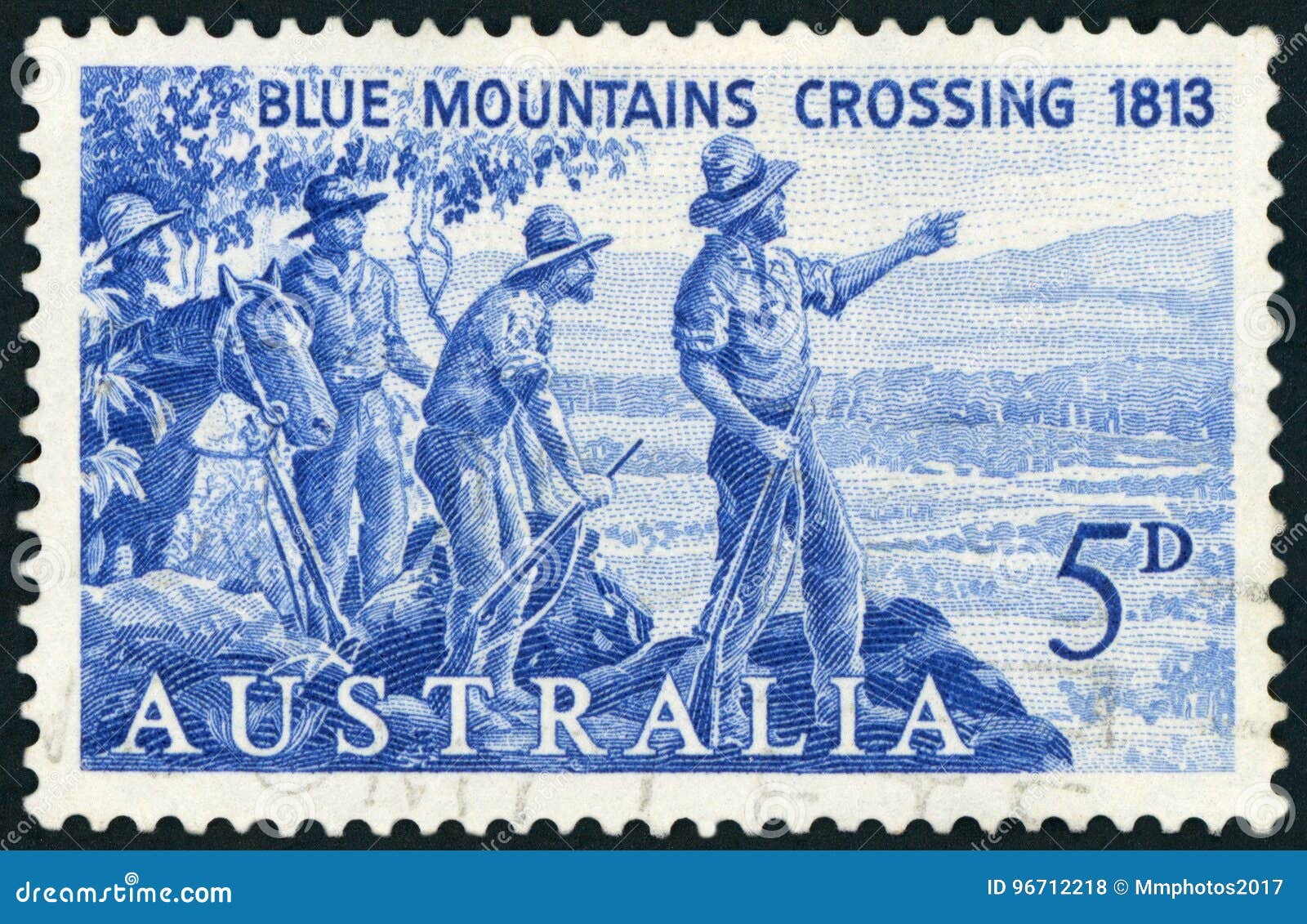 Australian Postage stamp editorial stock photo. Image of blue - 96712218