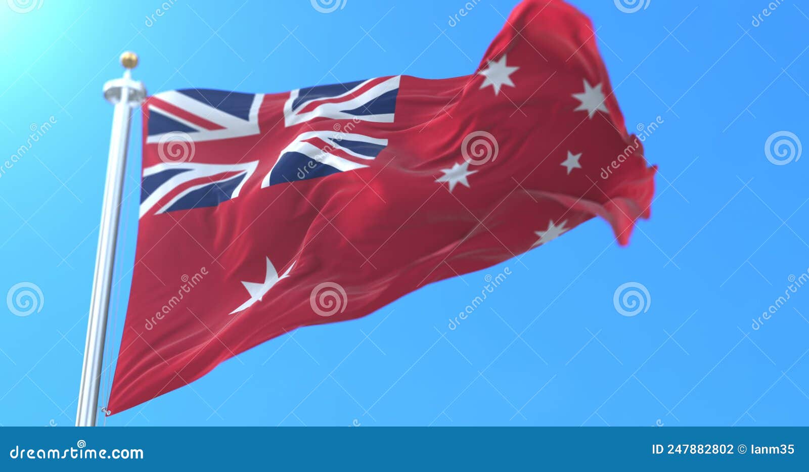 Australian Red Ensign, Australia. Loop Stock Footage - Video of army ...