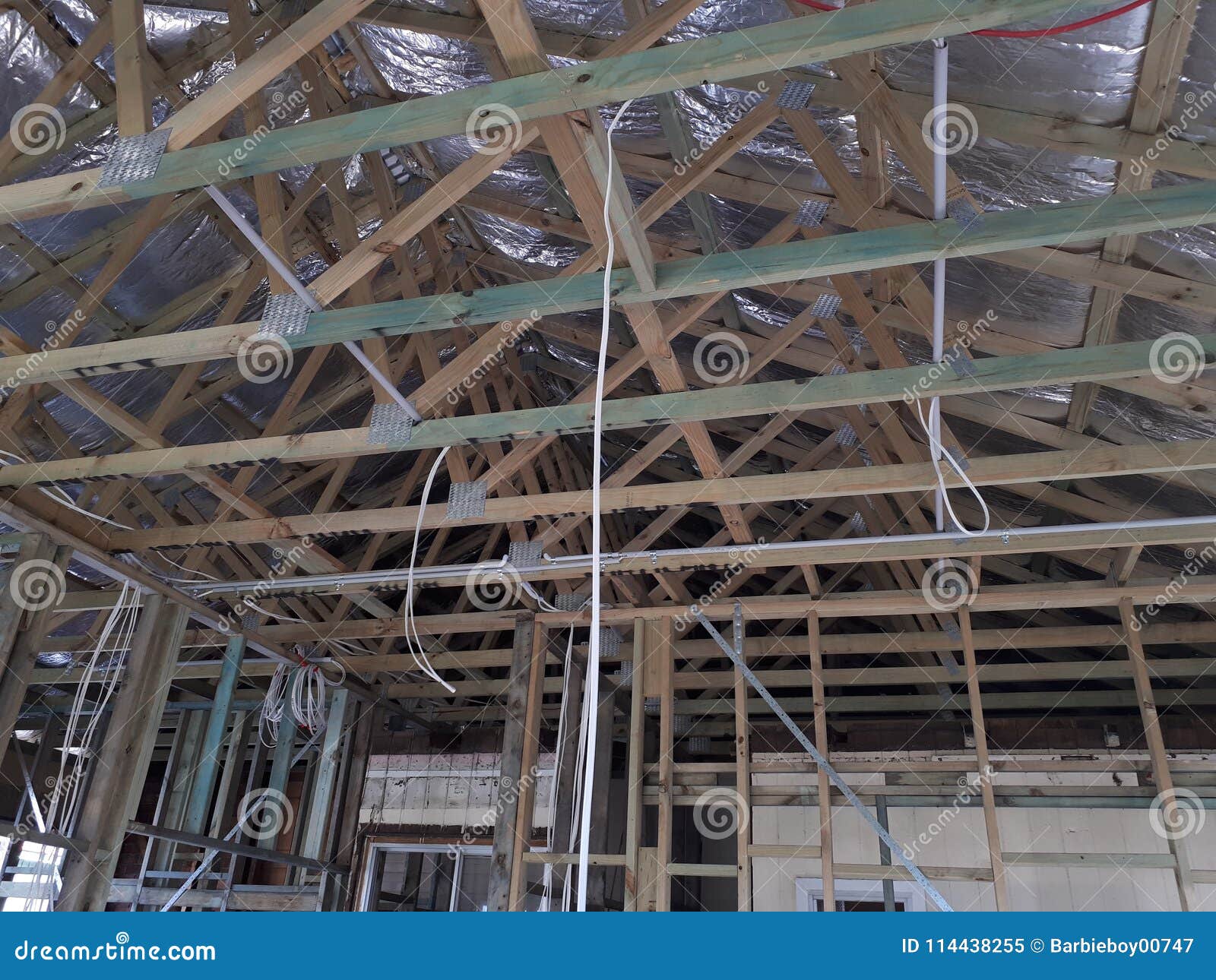 Australian Residential Timber Framed Dwelling Stock Image - Image of ...