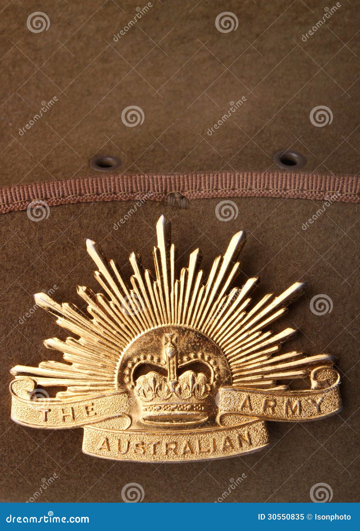 Australian Rising Sun Army Badge Stock Image - Image of army, anzac ...