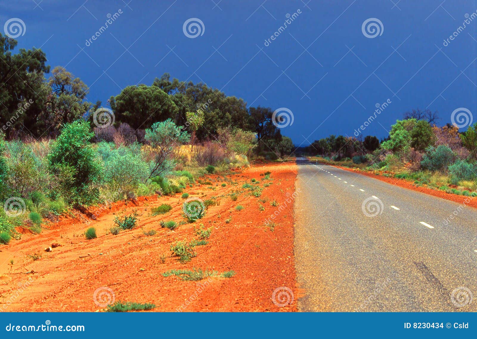 Australian road stock photo. Image of summer, gray, cloud - 8230434