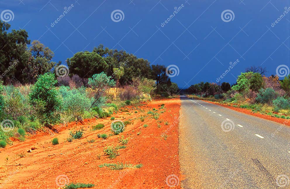 Australian road stock photo. Image of summer, gray, cloud - 8230434