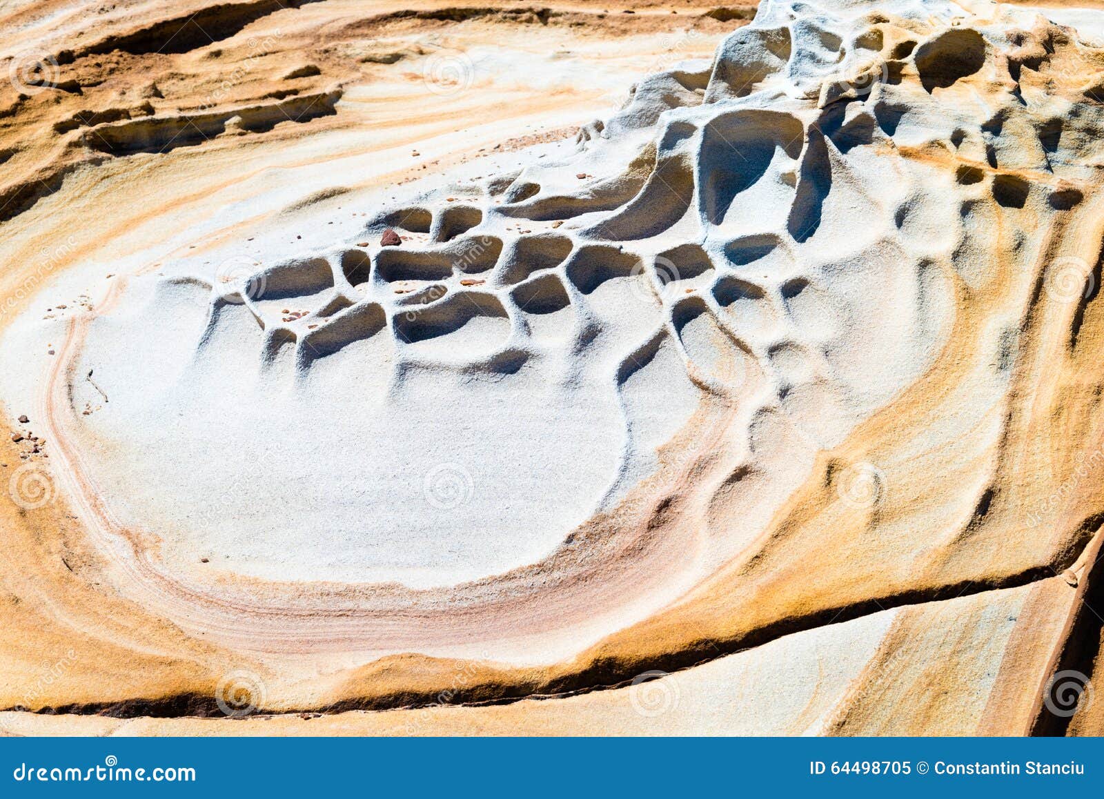 Australian Rock Formation Background, Sandstone Texture Stock Image ...