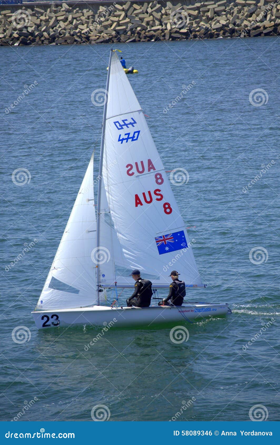 Australian sailboat editorial photo. Image of water, australian - 58089346