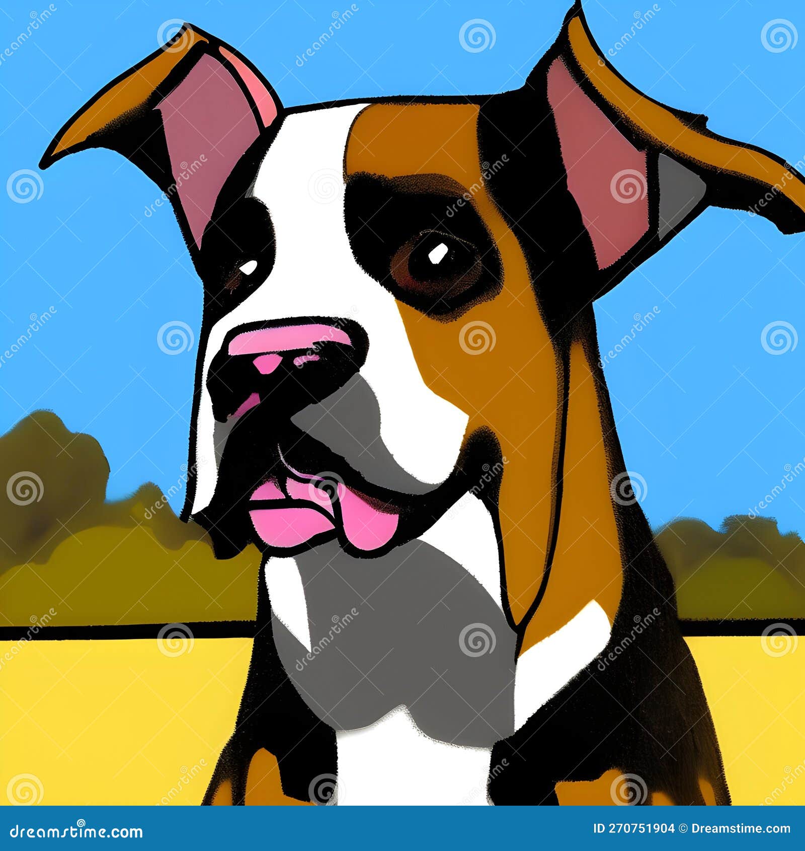 Australian Stumpy Tail Cattle Dog, Generative AI Illustration Stock ...