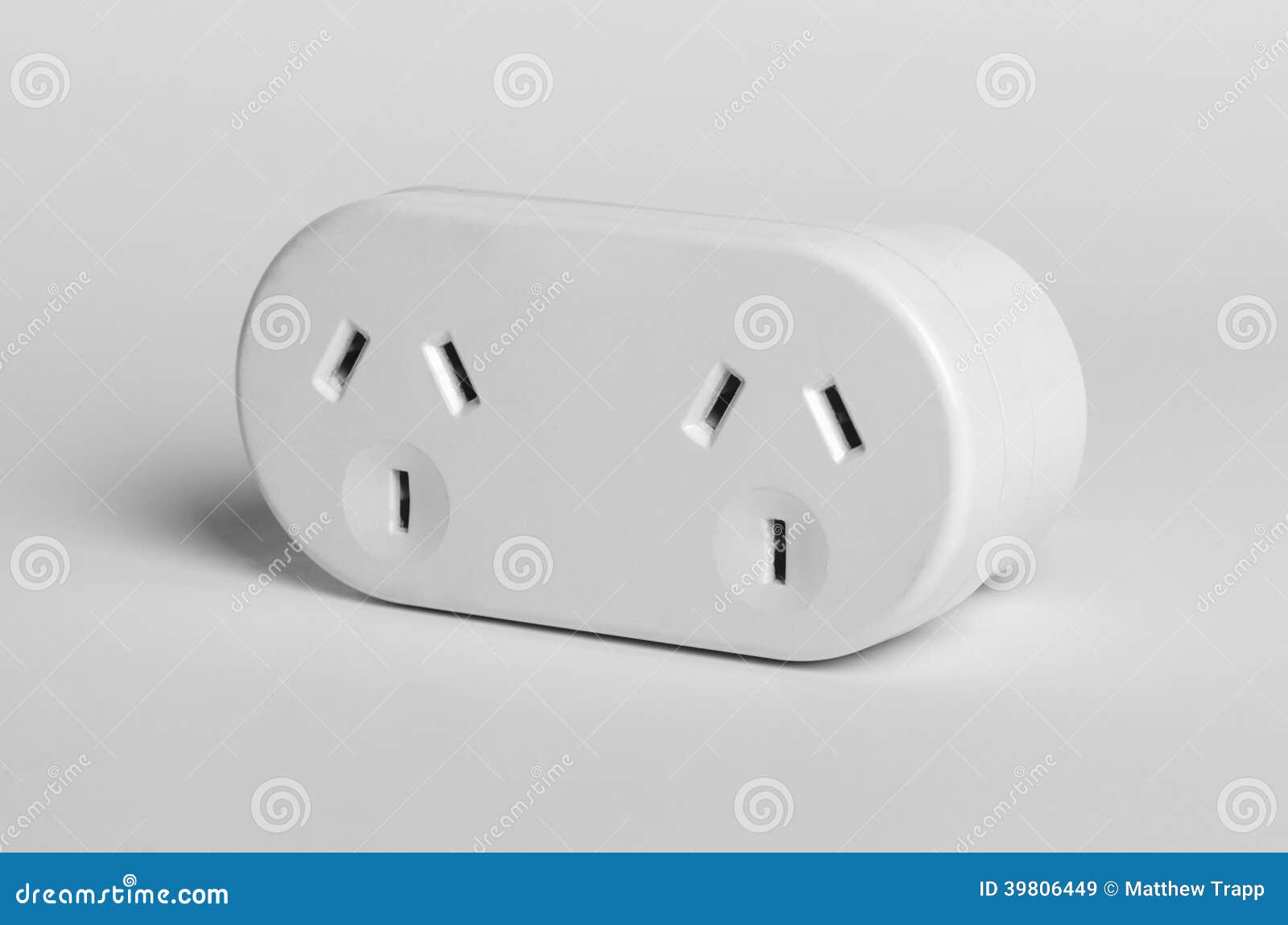 Australian Style Double Power Adapter Stock Image - Image of ...