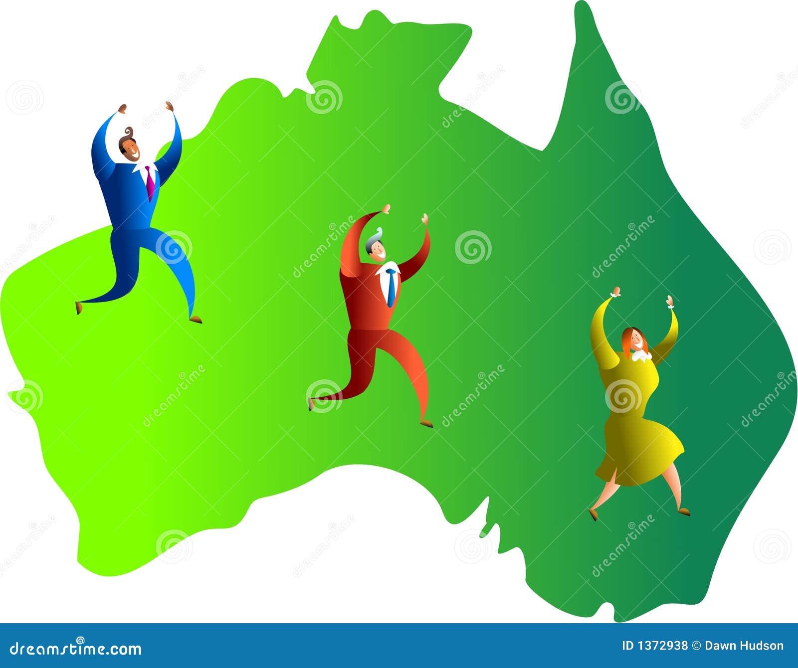 Australian team stock illustration. Illustration of professionals - 1372938