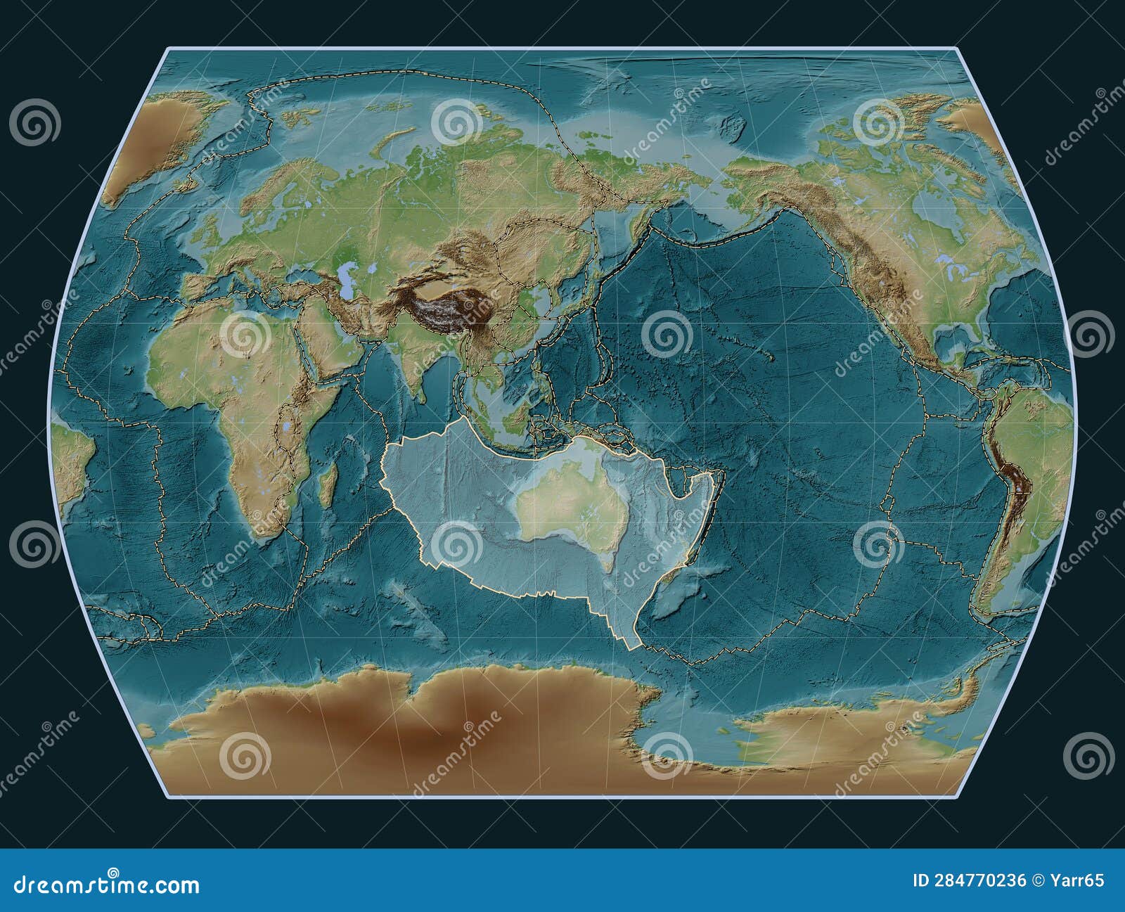 Australian Tectonic Plate. Wiki. Times. Boundaries Stock Illustration ...