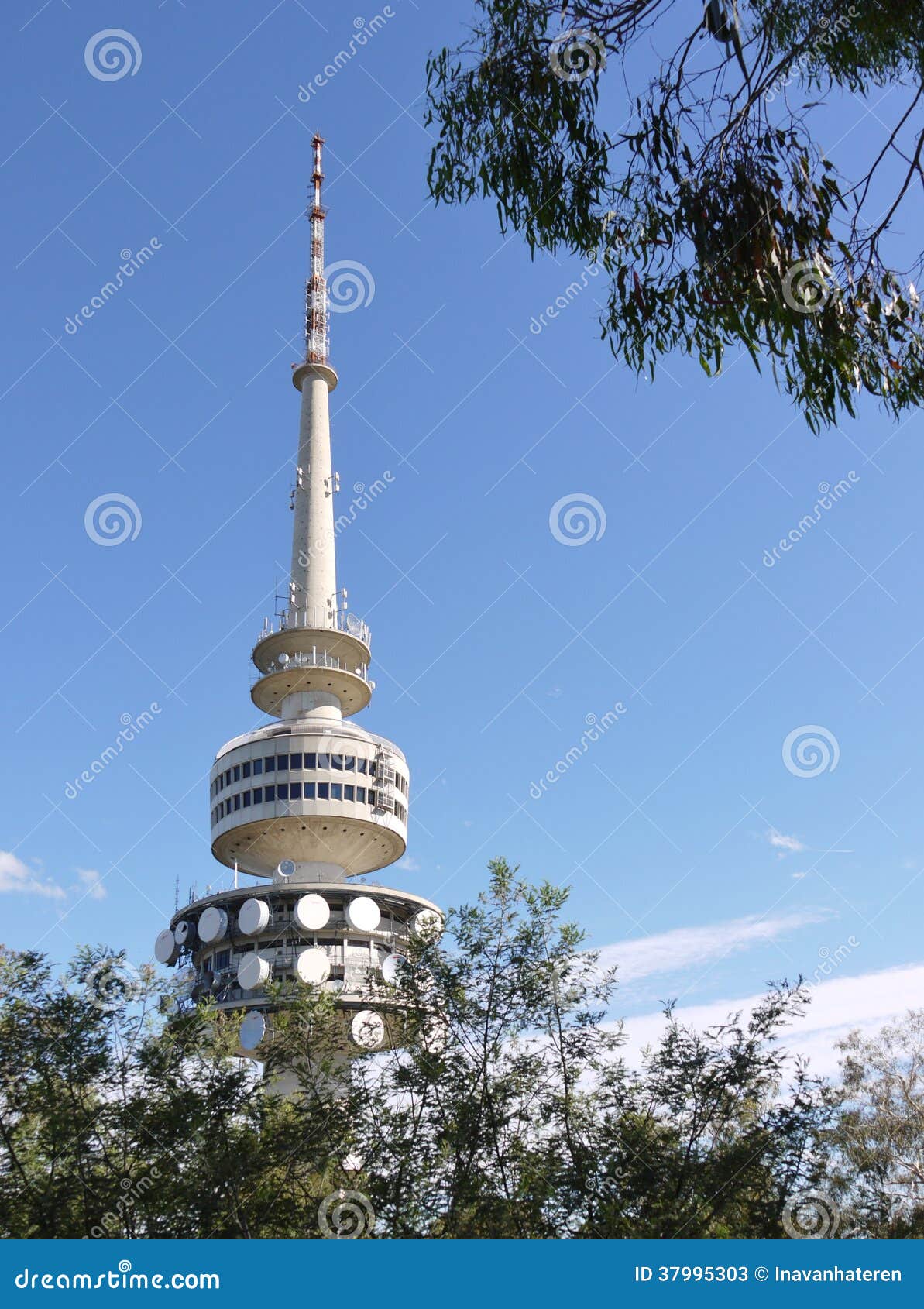 Australian telecom tower stock image. Image of overview - 37995303