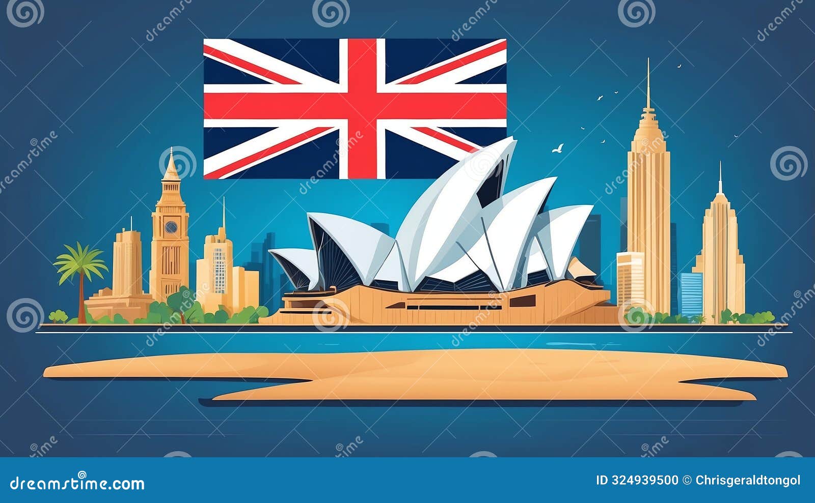 Australian Themed Wallpaper for Presentations and Offi Ai Generated ...