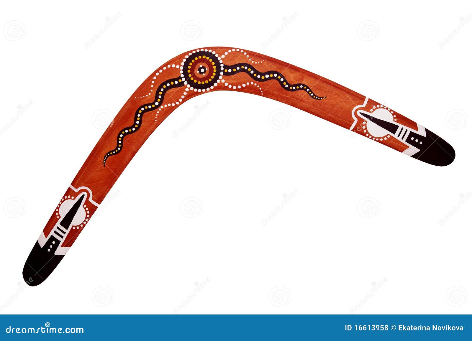 Australische boemerang stock foto. Image of geïsoleerd - 16613958