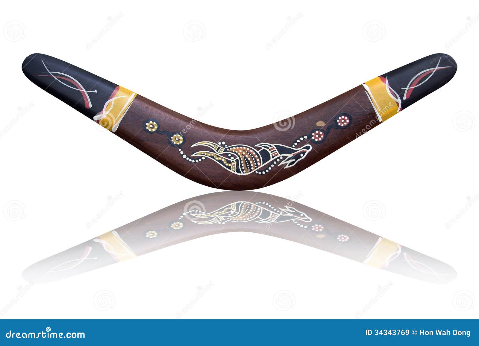 Australische Boemerang stock afbeelding. Image of vlieg - 34343769