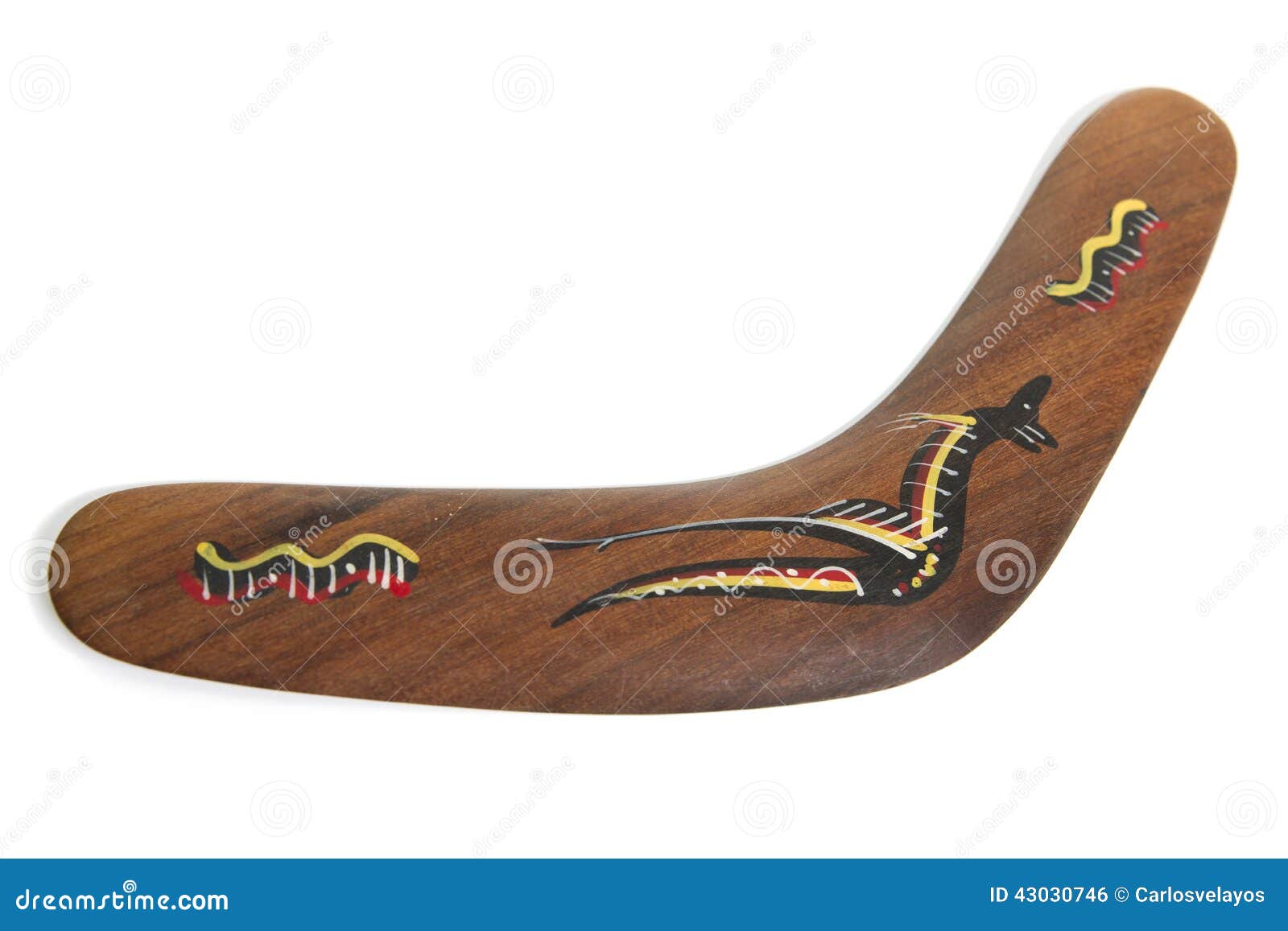 Australische Houten Boemerang Stock Foto - Image of ambachten, cultuur ...