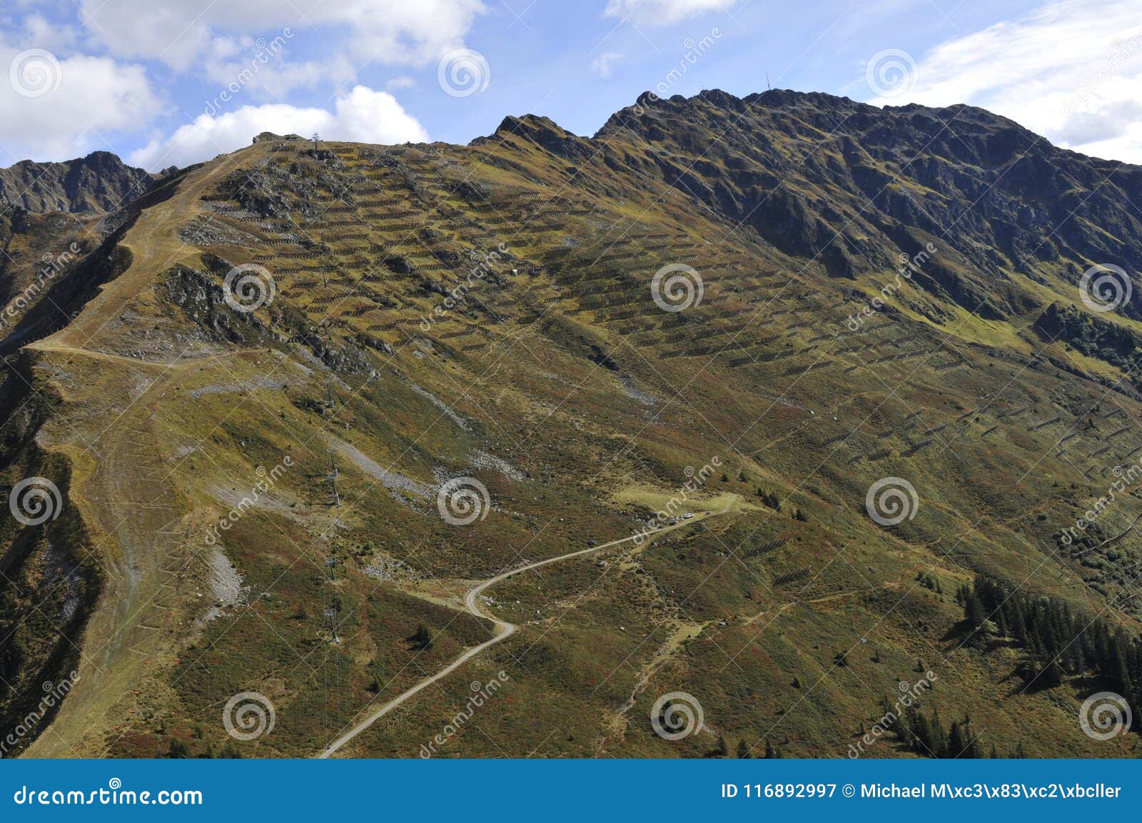 Austria: Avalanche-protection at Hochfirst Stock Image - Image of ...