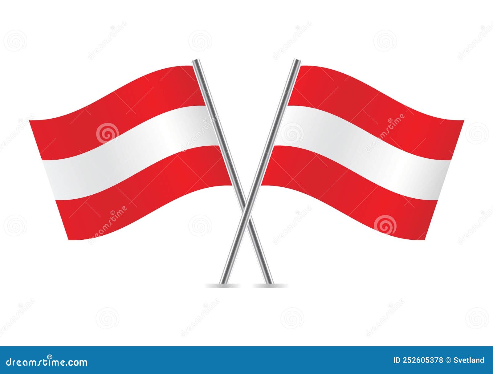 Austria crossed flags. stock photo. Image of alliance - 252605378