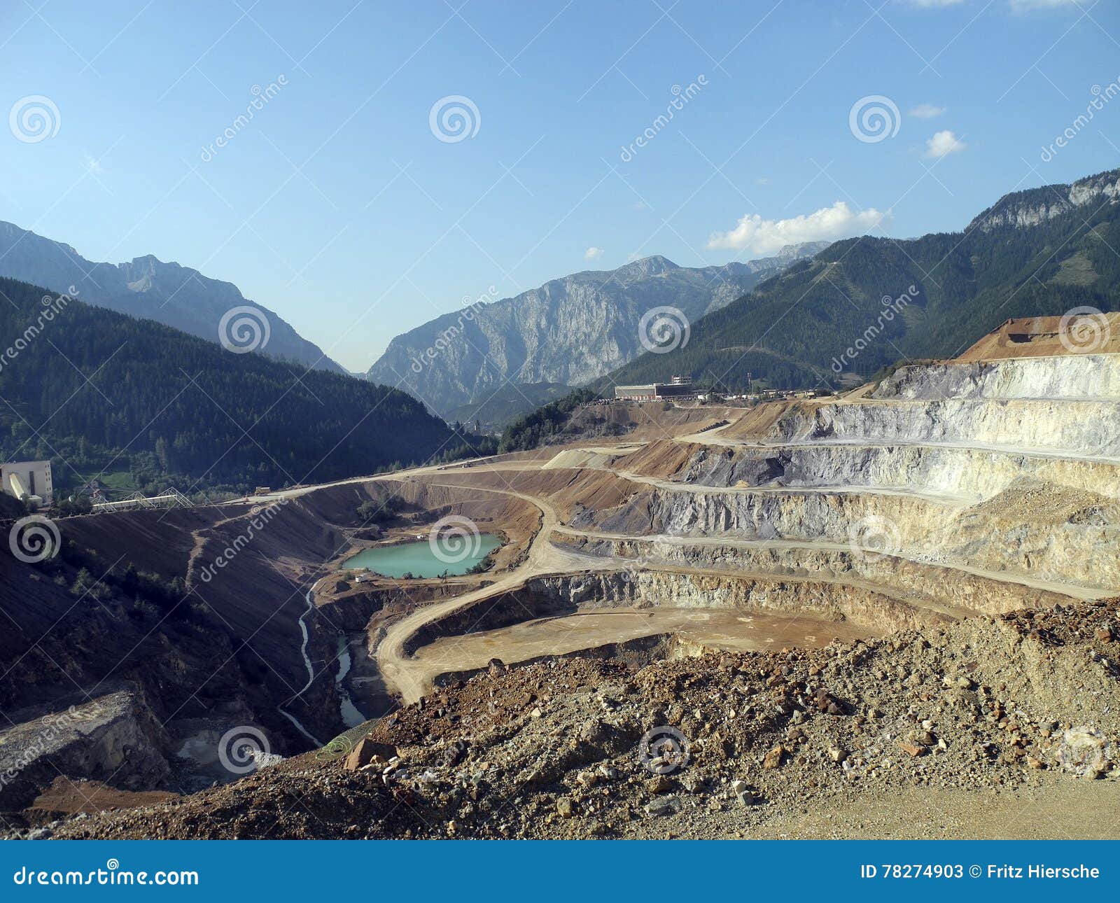 Austria, Erzberg Mountain stock image. Image of industry - 78274903