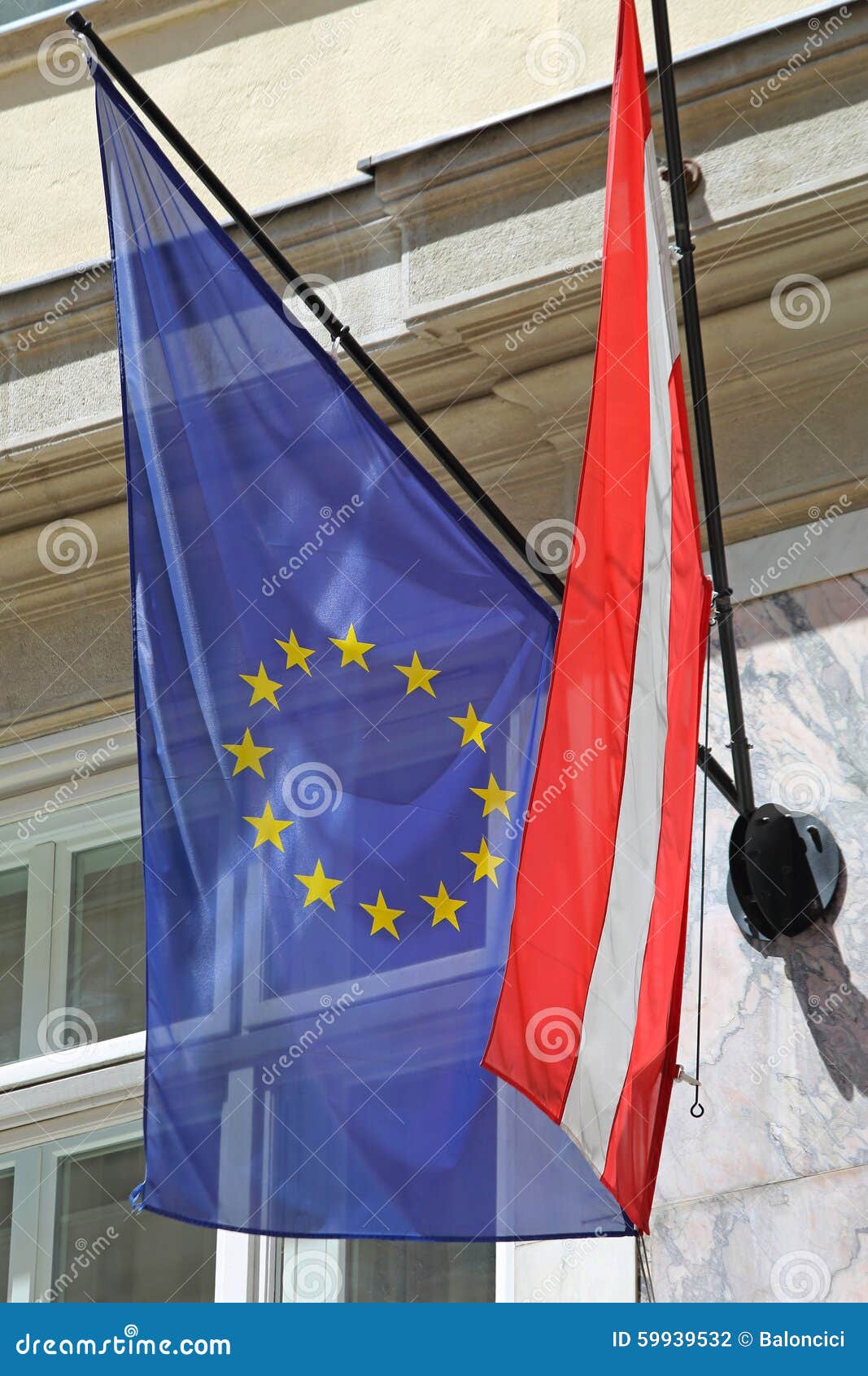 Austria EU Flags stock photo. Image of flag, austria - 59939532