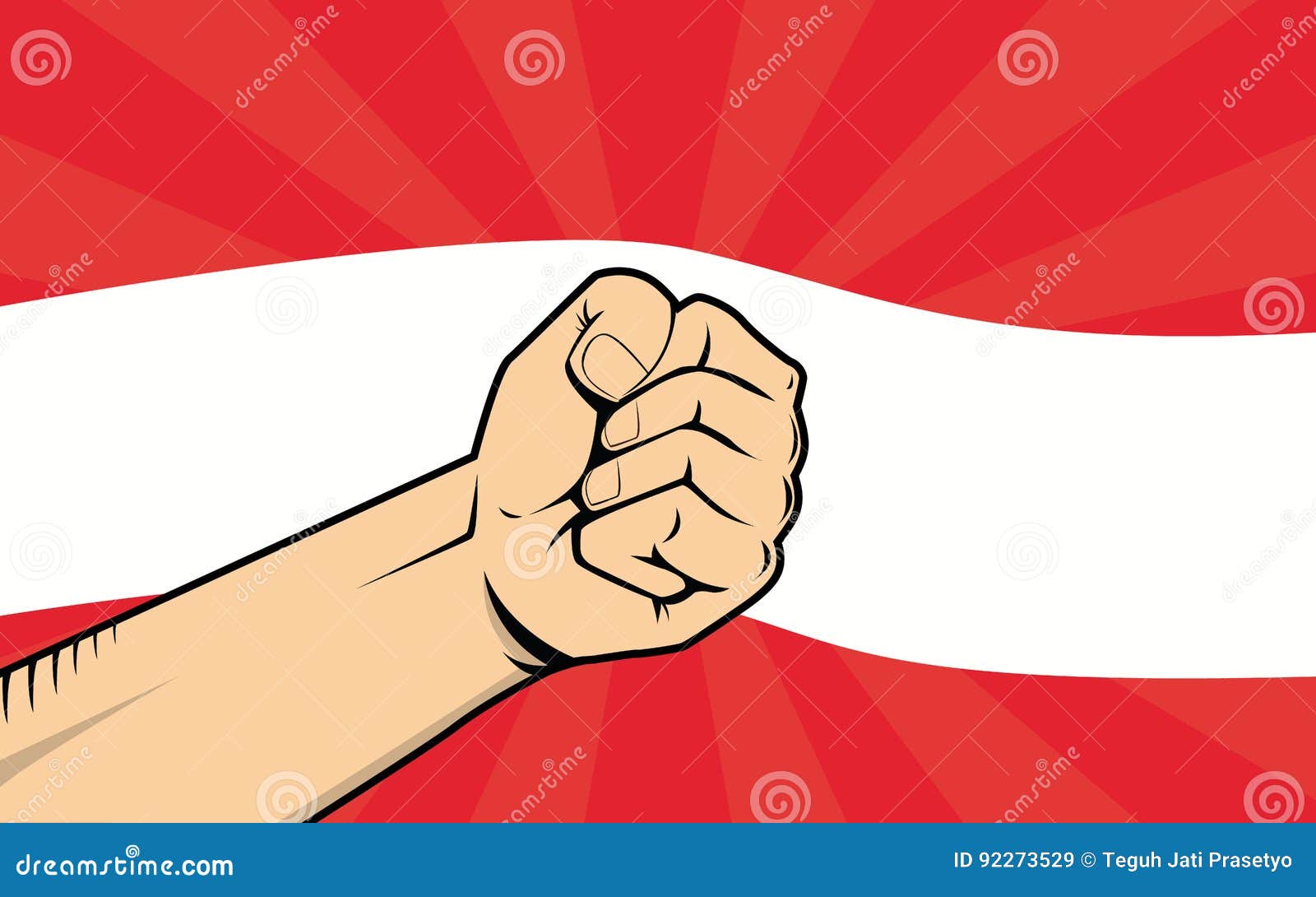 Austria Fight Protest Symbol with Strong Hand and Flag As Background ...