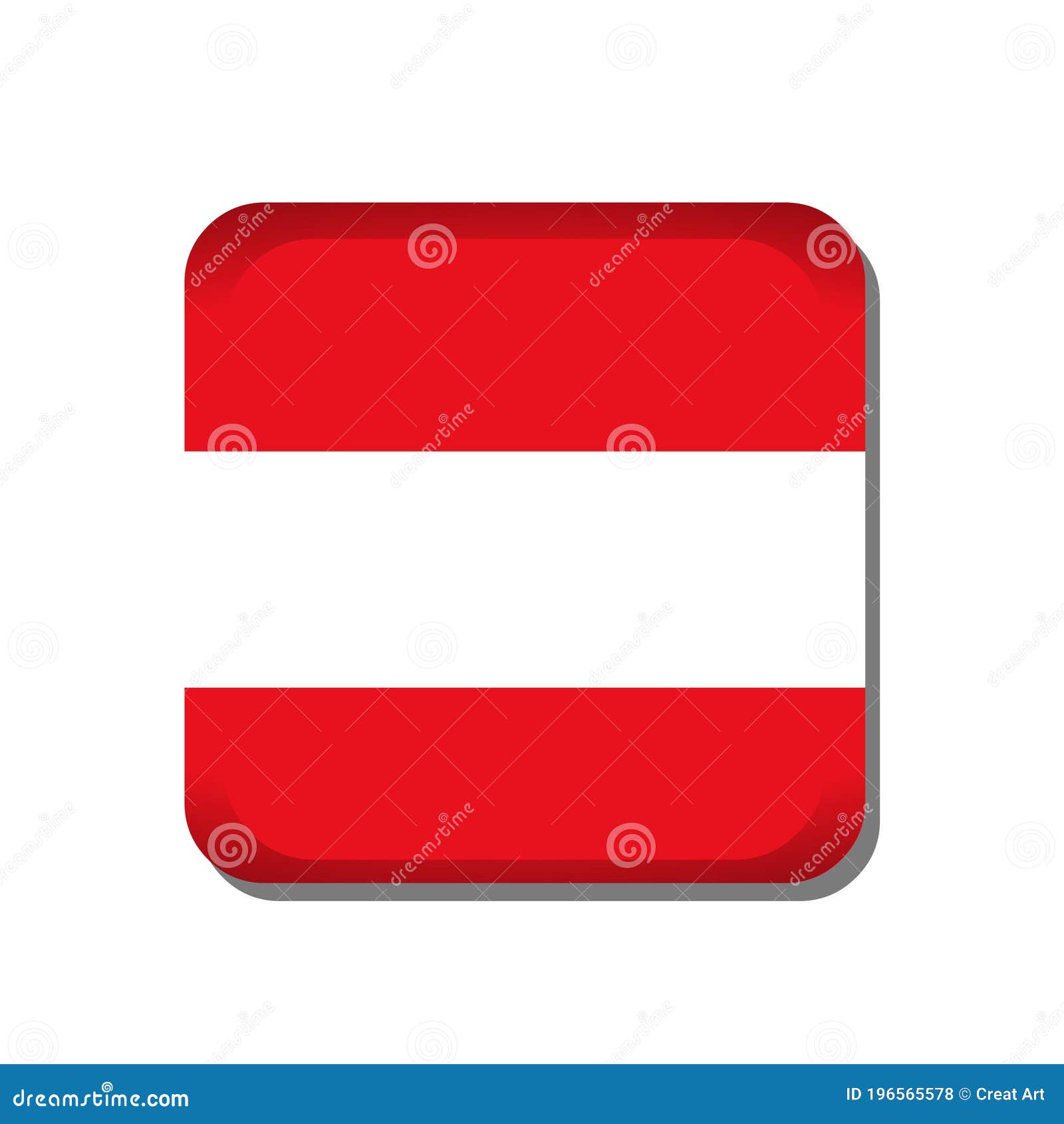 Austria Flag Icon. Official Austrian Flag Waving In The Wind. Symbol Of ...