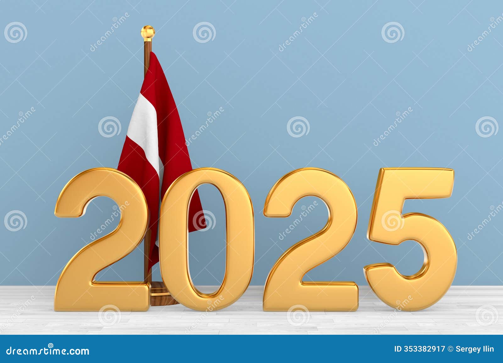 Austria Flag Isolated. Illustration Of A Country Flag | CartoonDealer ...