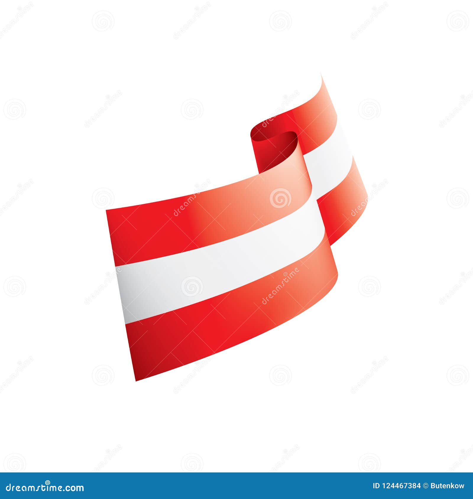 Austria Flag, Vector Illustration on a White Background Stock Vector ...