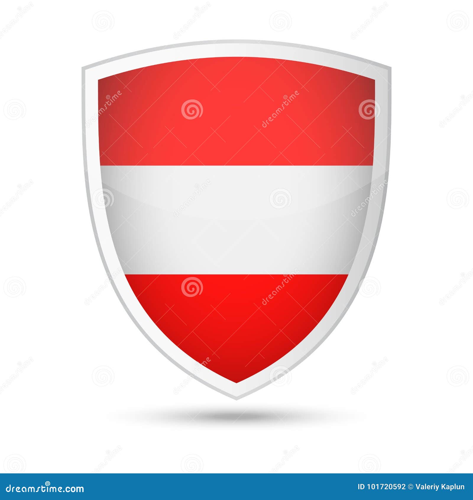 Austria Flag Vector Shield Icon Stock Illustration - Illustration of ...