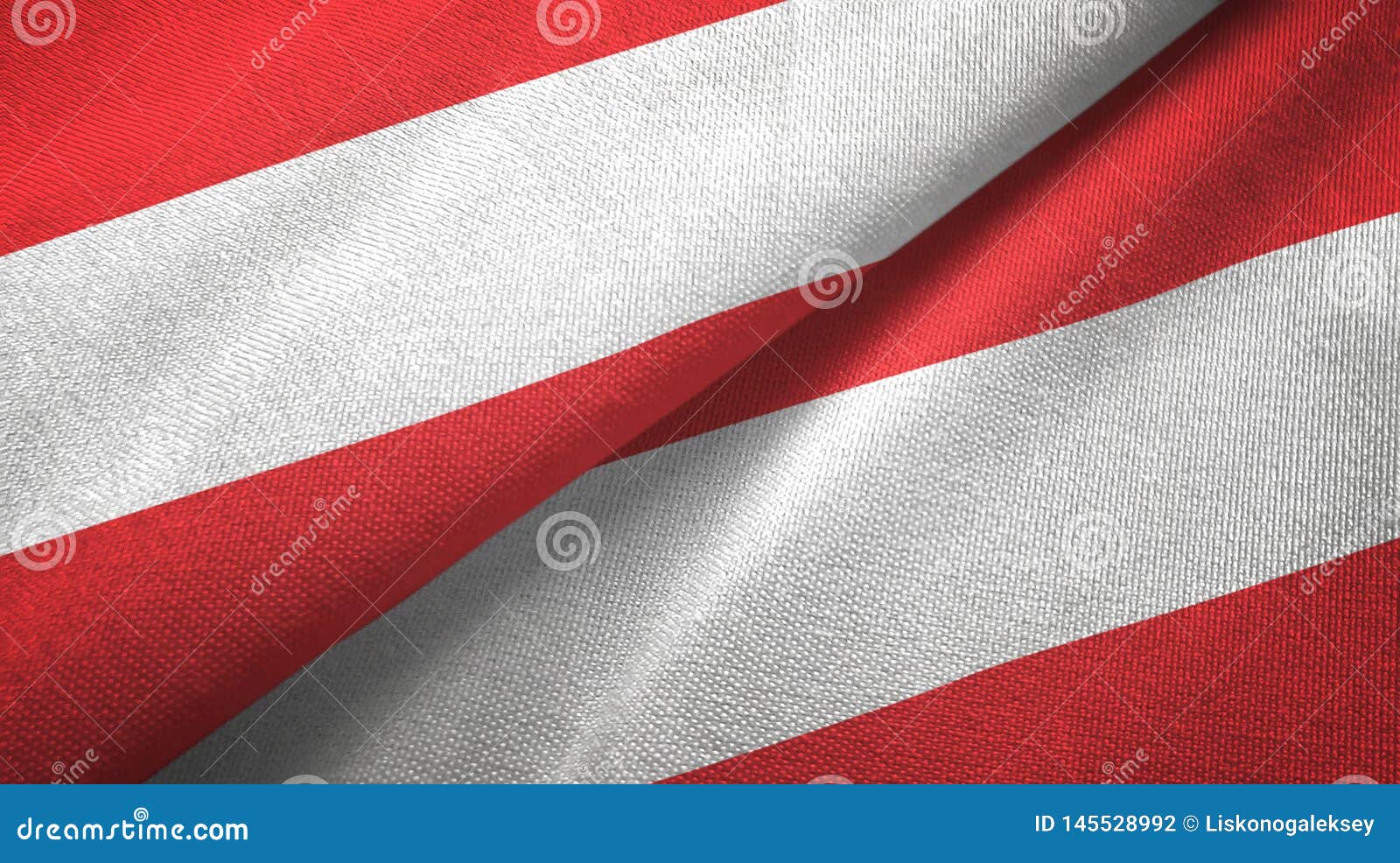 Austria Two Flags Textile Cloth, Fabric Texture Stock Illustration ...