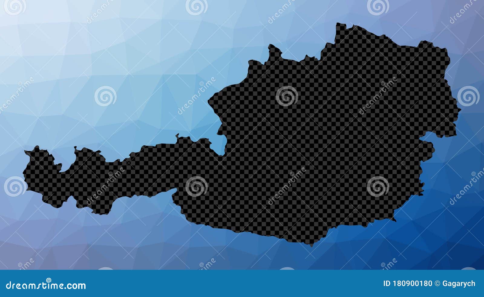 Austria geometric map. stock vector. Illustration of aust - 180900180