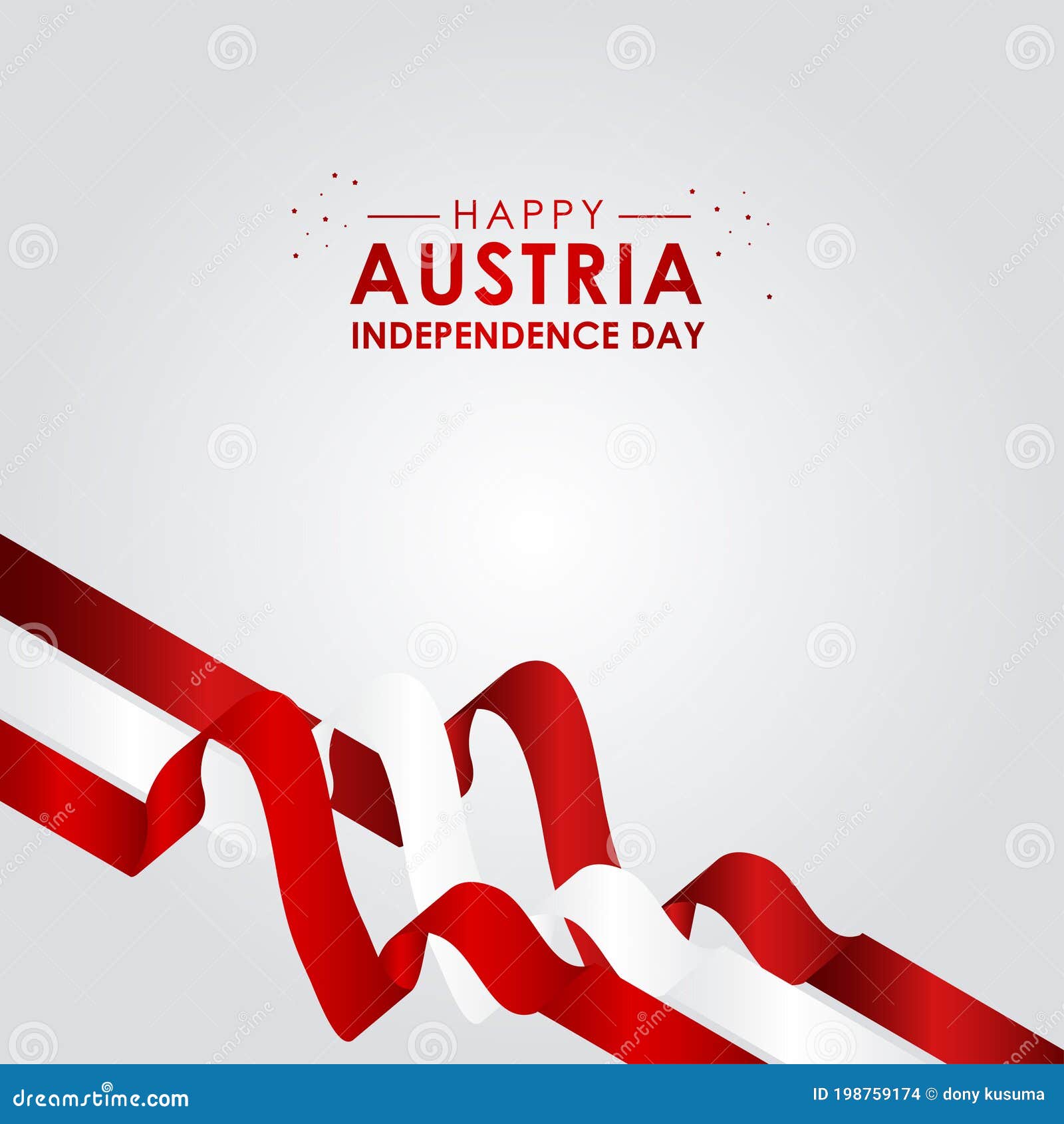 Austria Independence Day Banner with Flag Illustration Stock Vector ...