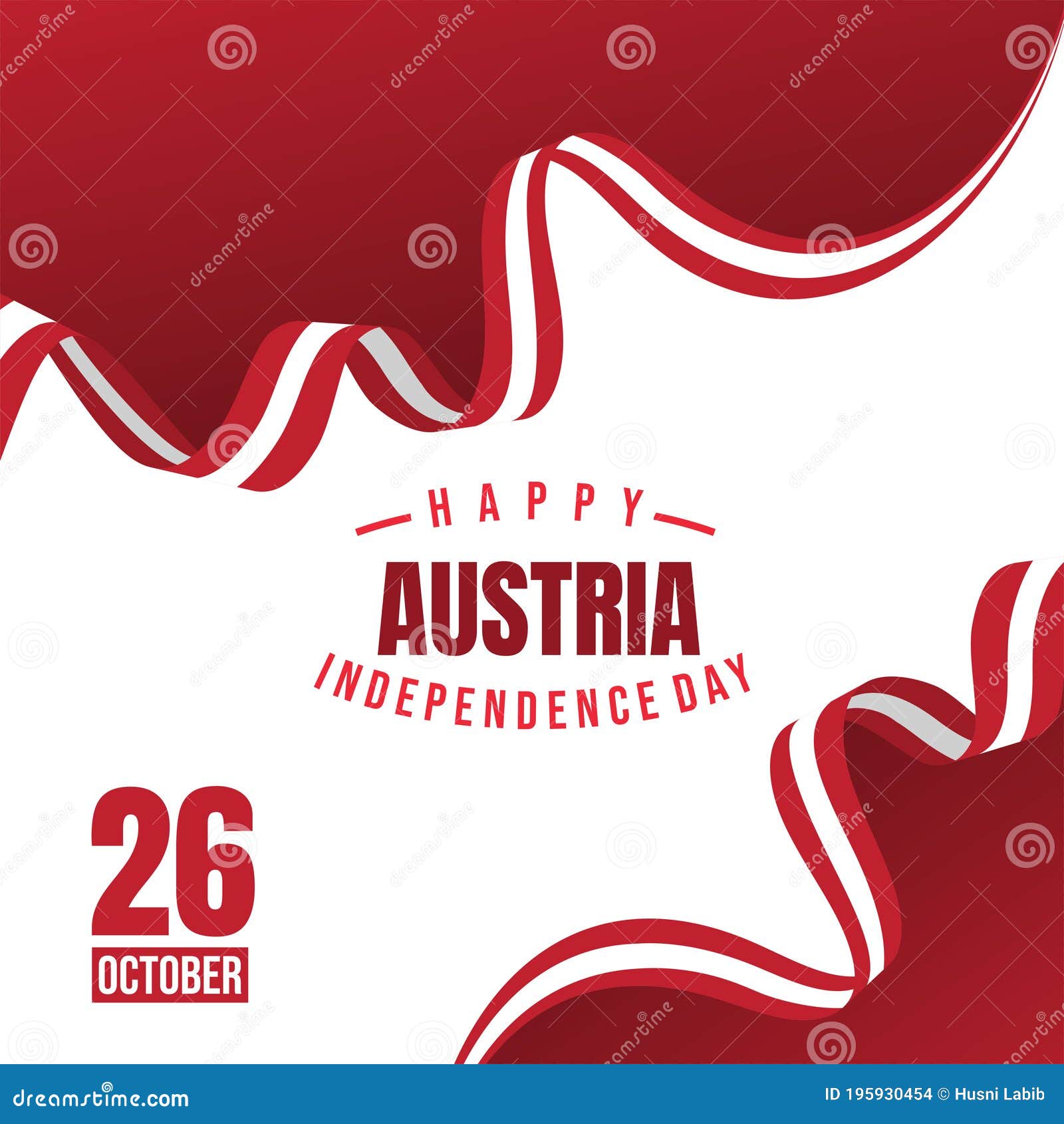 Austria Independence Day stock vector. Illustration of decoration ...