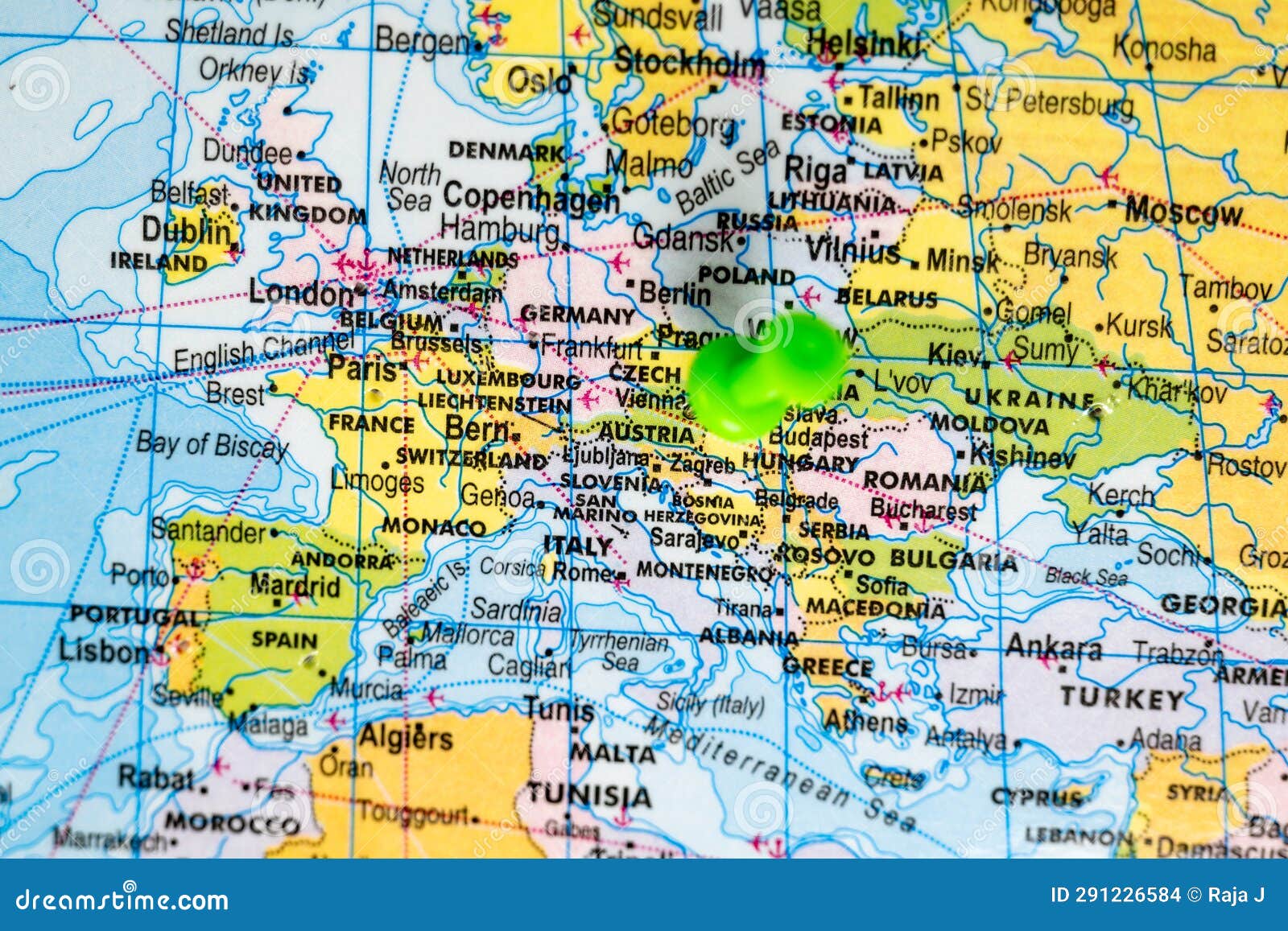 Austria Location on World Map Stock Photo - Image of central, republic ...