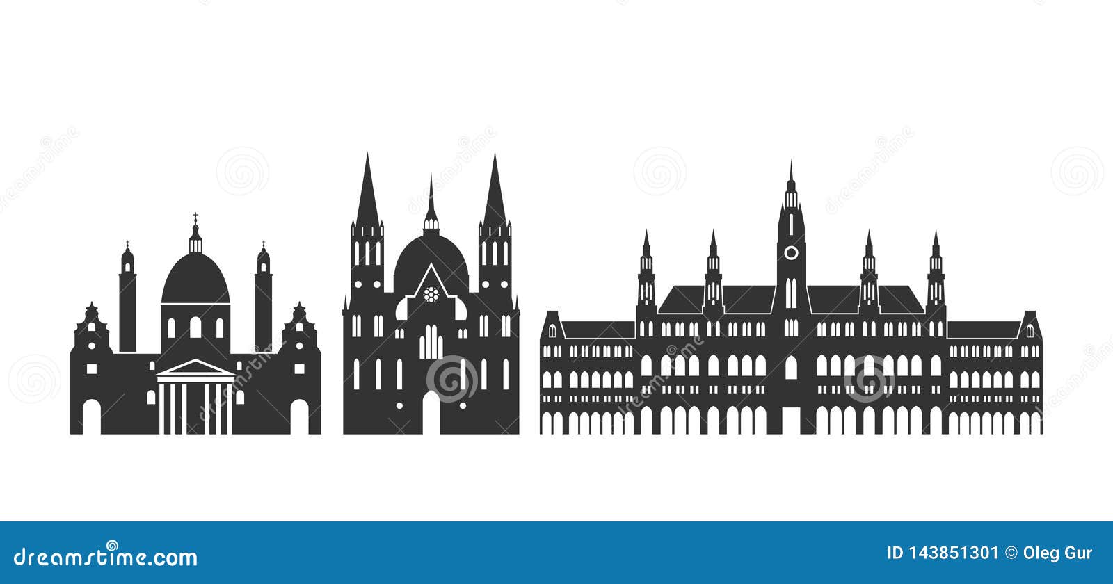 Austria Logo. Isolated Austrian Architecture On White Background ...