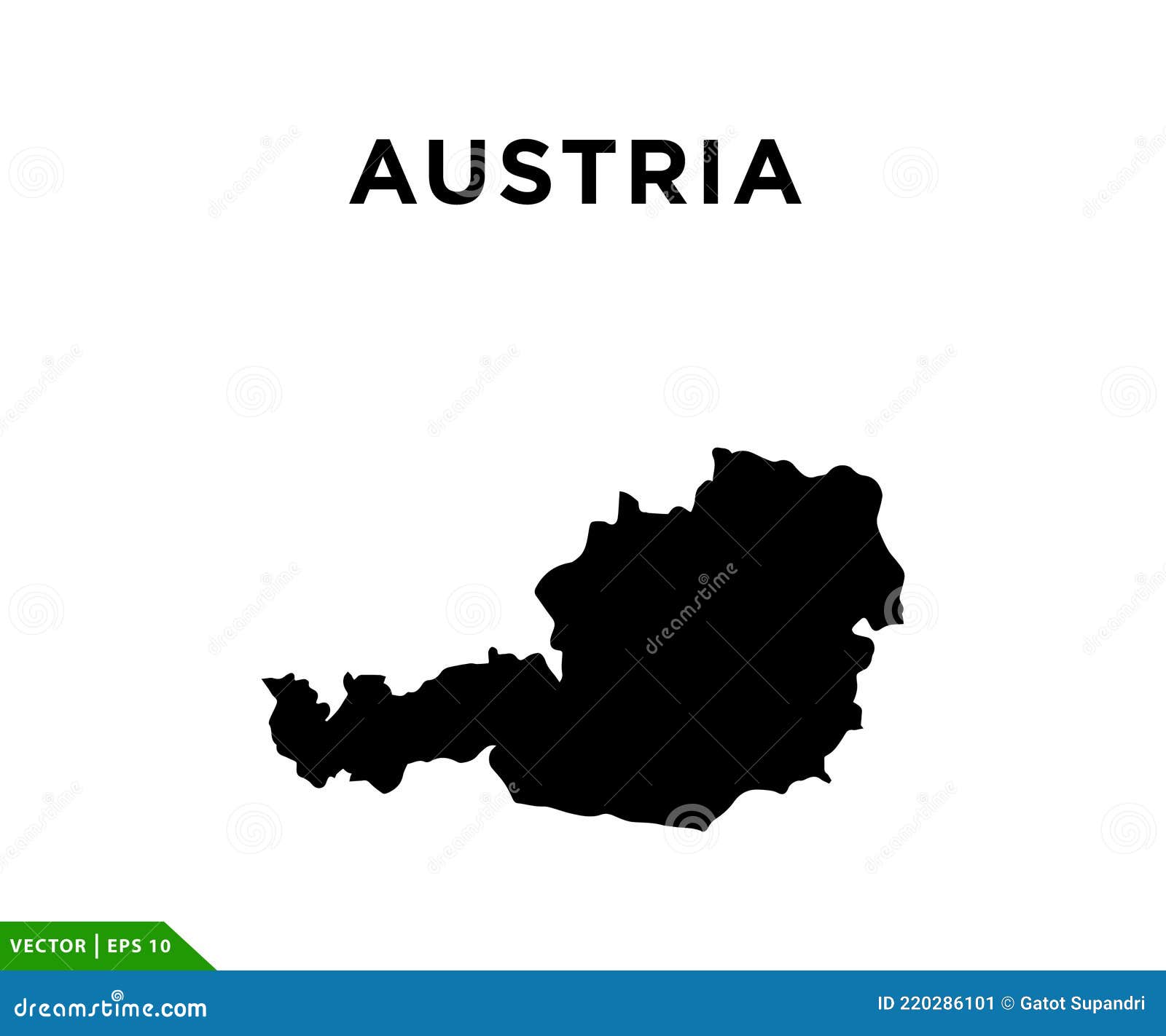 Austria Map Icon Vector Logo Template Stock Vector - Illustration of ...