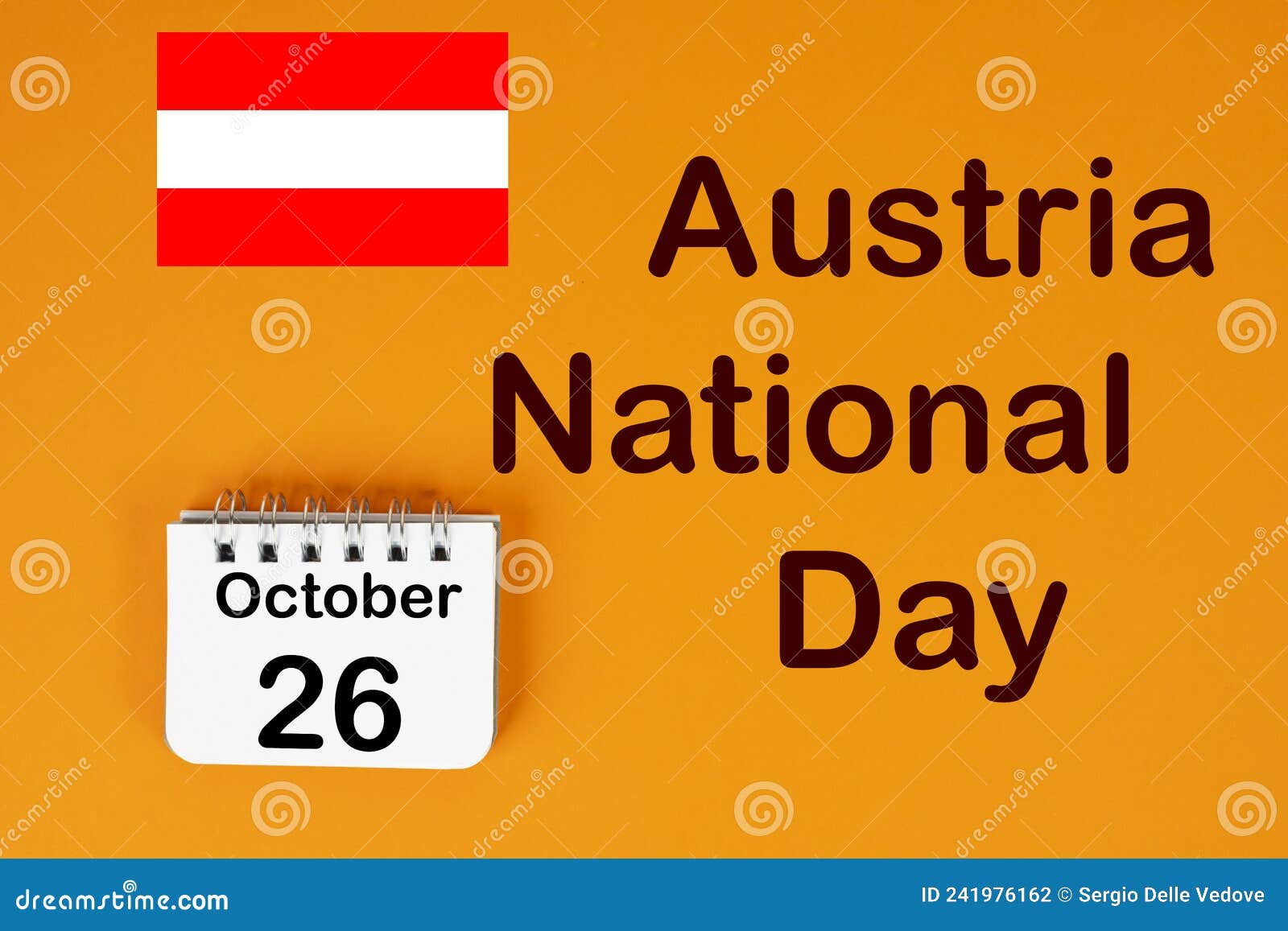 Austria National Day stock photo. Image of isolated - 241976162
