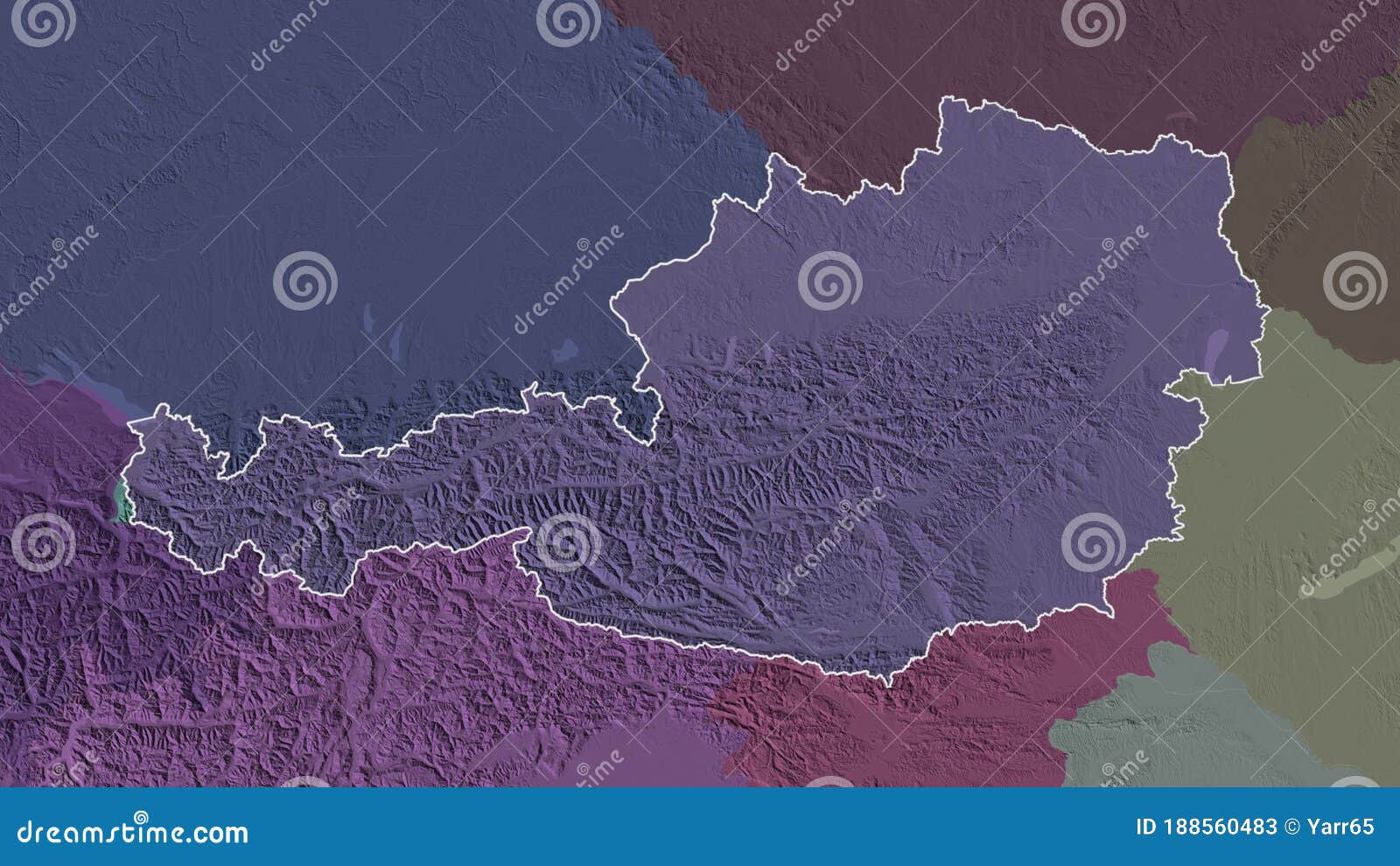 Austria - Overview. Administrative Stock Illustration - Illustration of ...