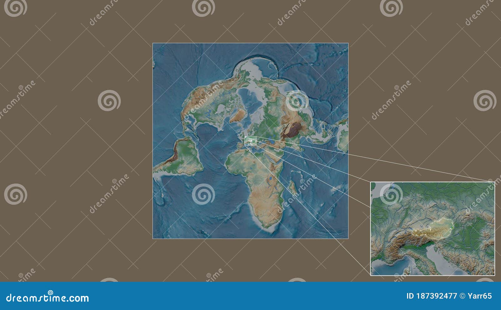 Austria - Physical. Area Extracted Stock Illustration - Illustration of ...