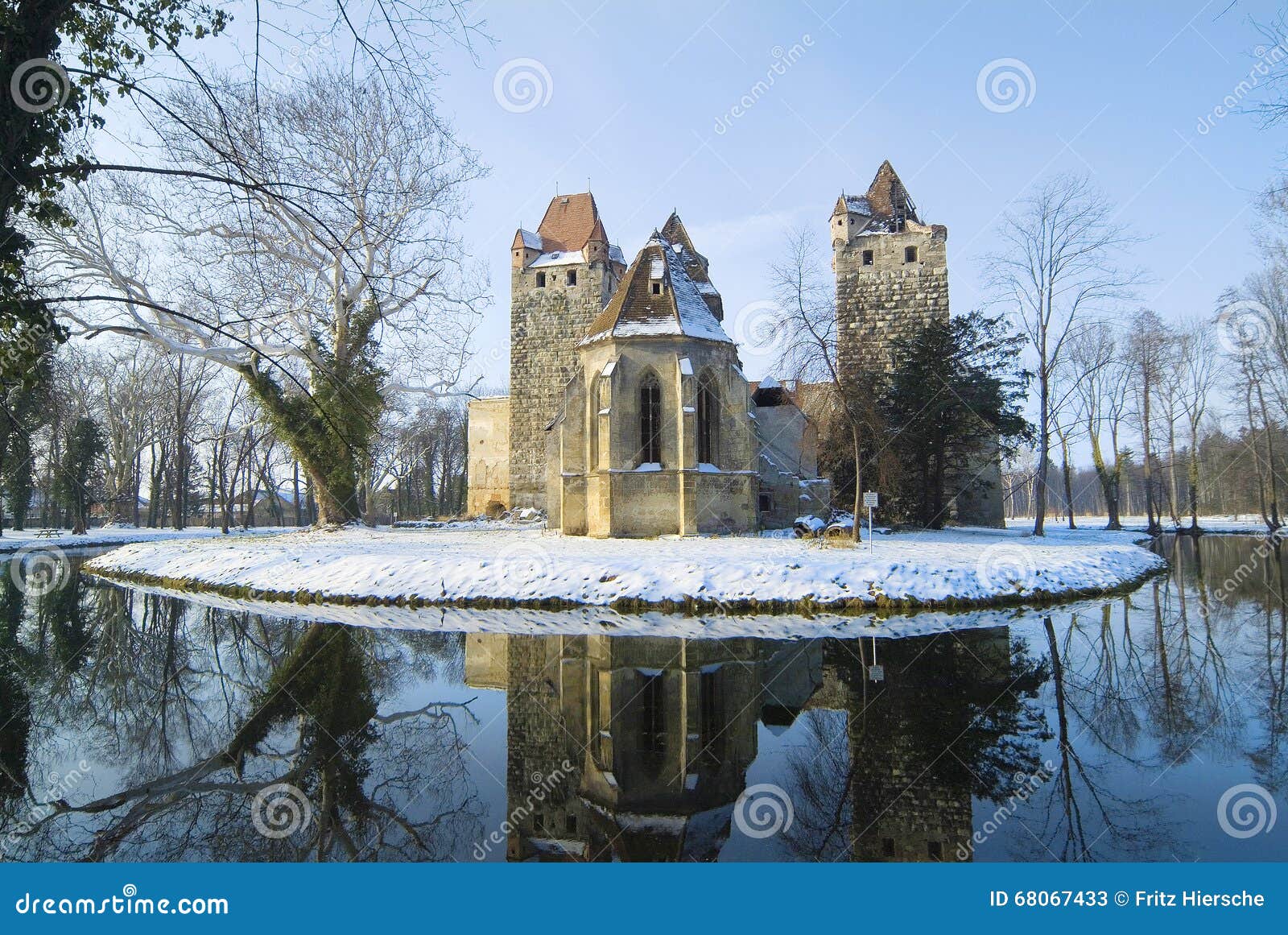 Austria, Pottendorf stock image. Image of moated, landmark - 68067433