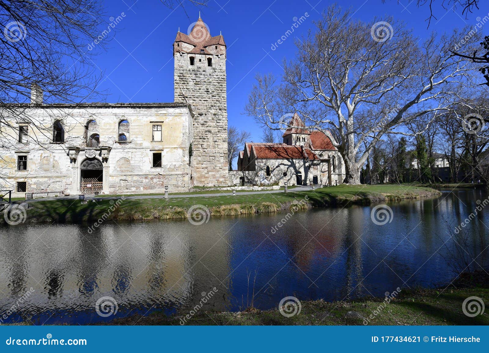 Austria, Pottendorf Castle stock image. Image of pottendorf - 177434621
