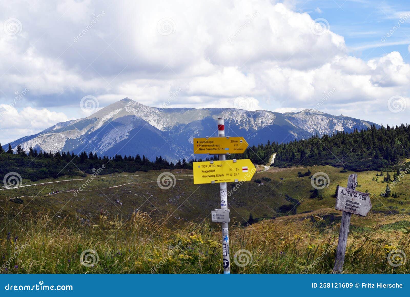Austria, Rax Mountain and Schneeberg Stock Image - Image of landscape ...
