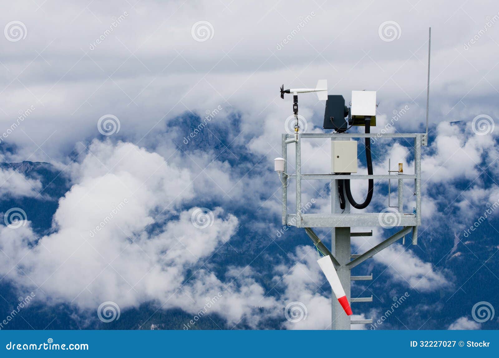 Austria Tauplitz Weather Station Stock Image - Image of clouds ...