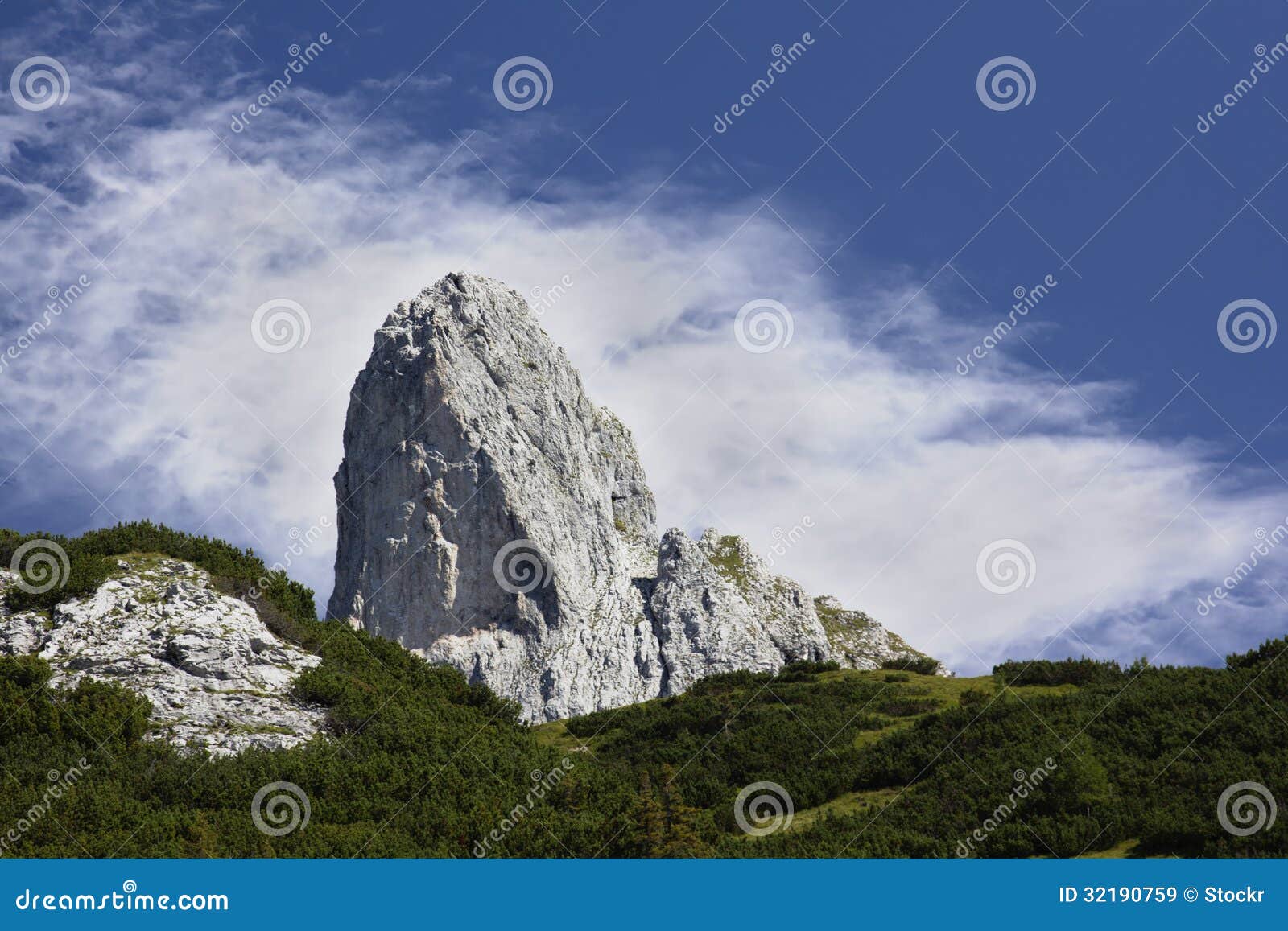 Austria Tauplitzalm Large Rock Stock Image - Image of beauty ...