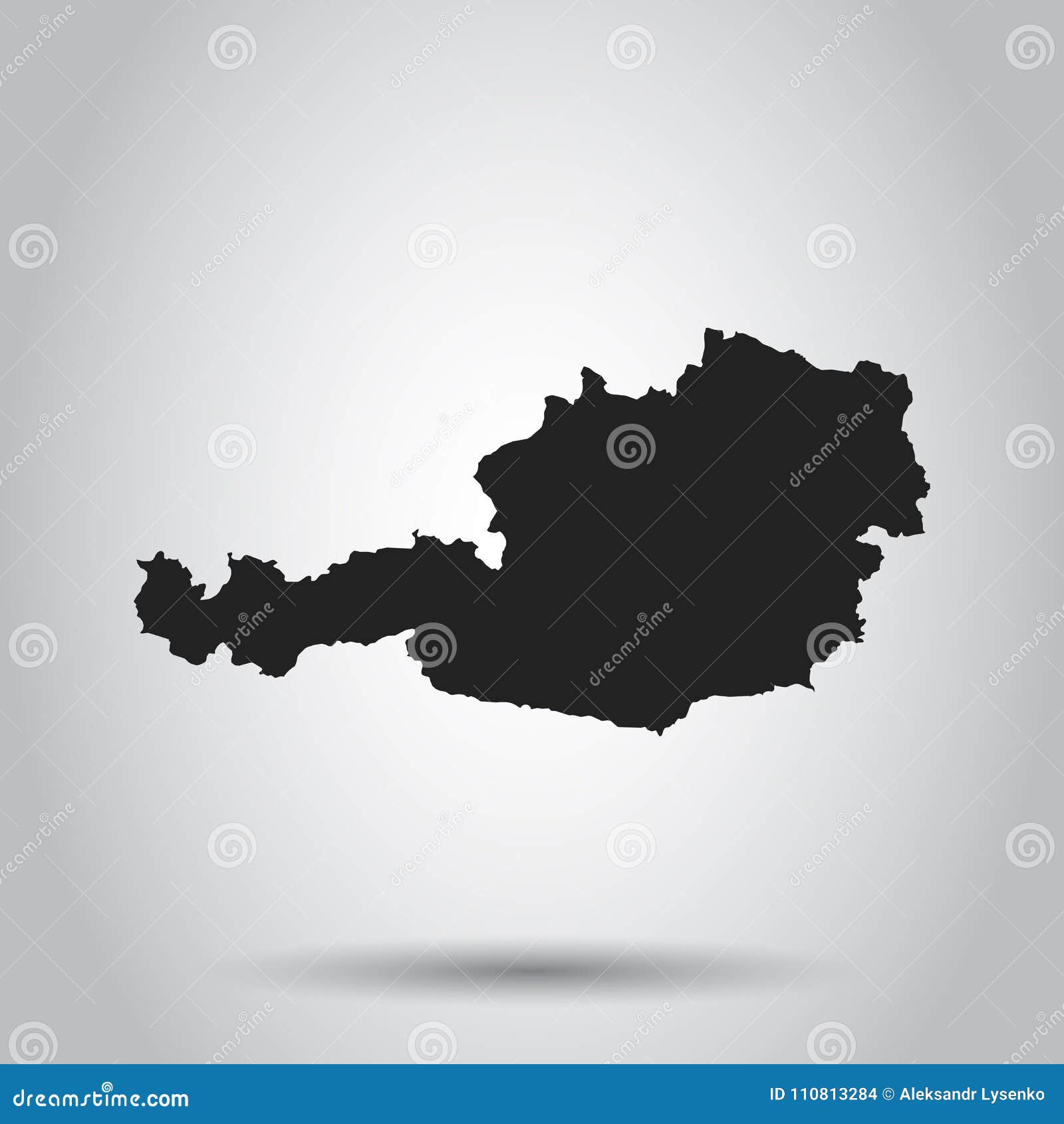 Austria Map - Vector Contour Illustration Royalty-Free Stock Image ...