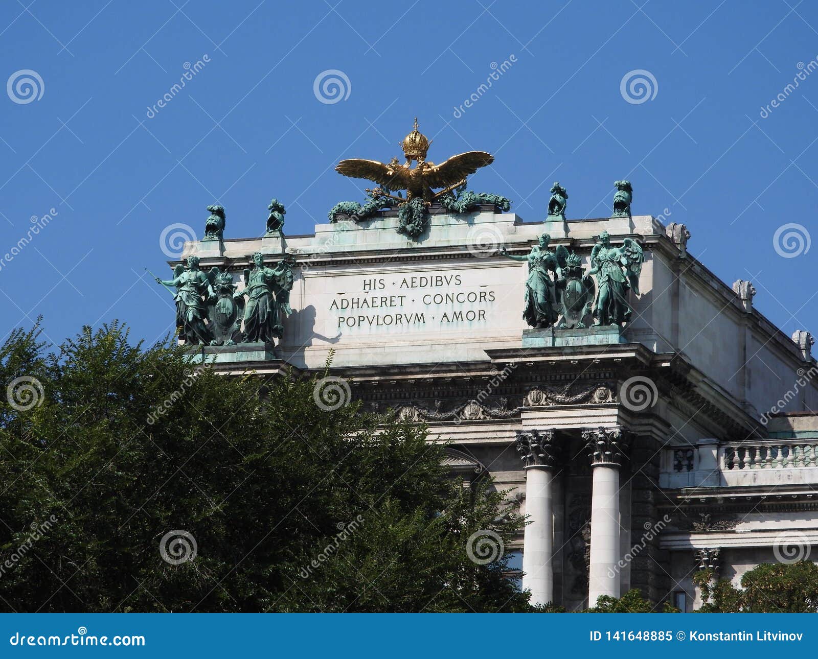 Austria, Vienna, Exquisite Architecture of Stone Walls of Buildings ...