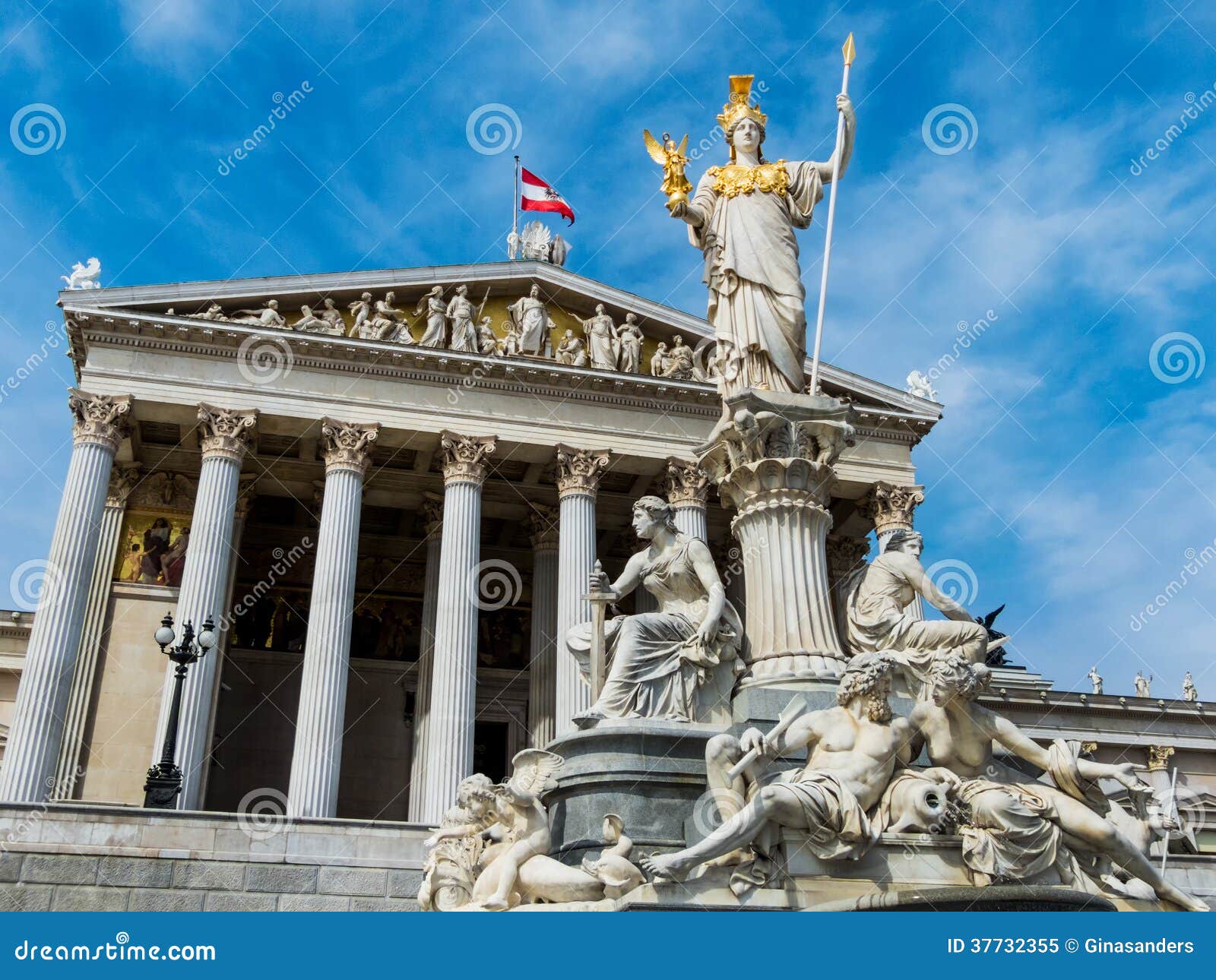 Austria, Vienna, Parliament Stock Image - Image of bureaucracy, state ...