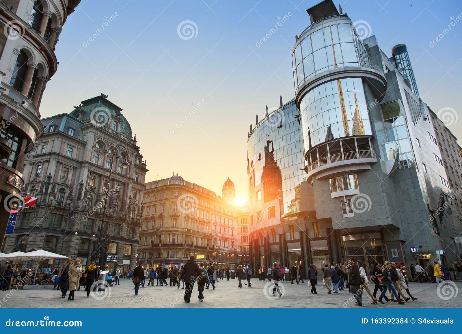 Vienna downtown at sunset editorial stock image. Image of tourism ...
