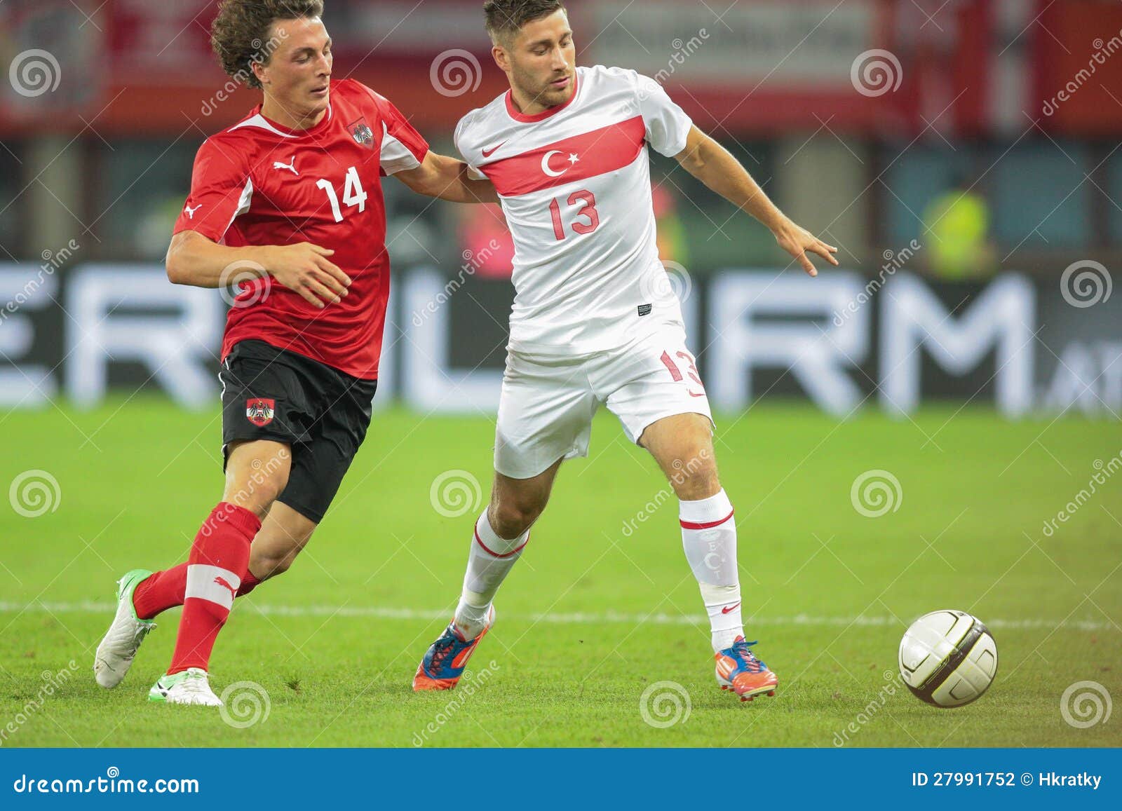 Austria vs. Turkey editorial photography. Image of camaraderie - 27991752