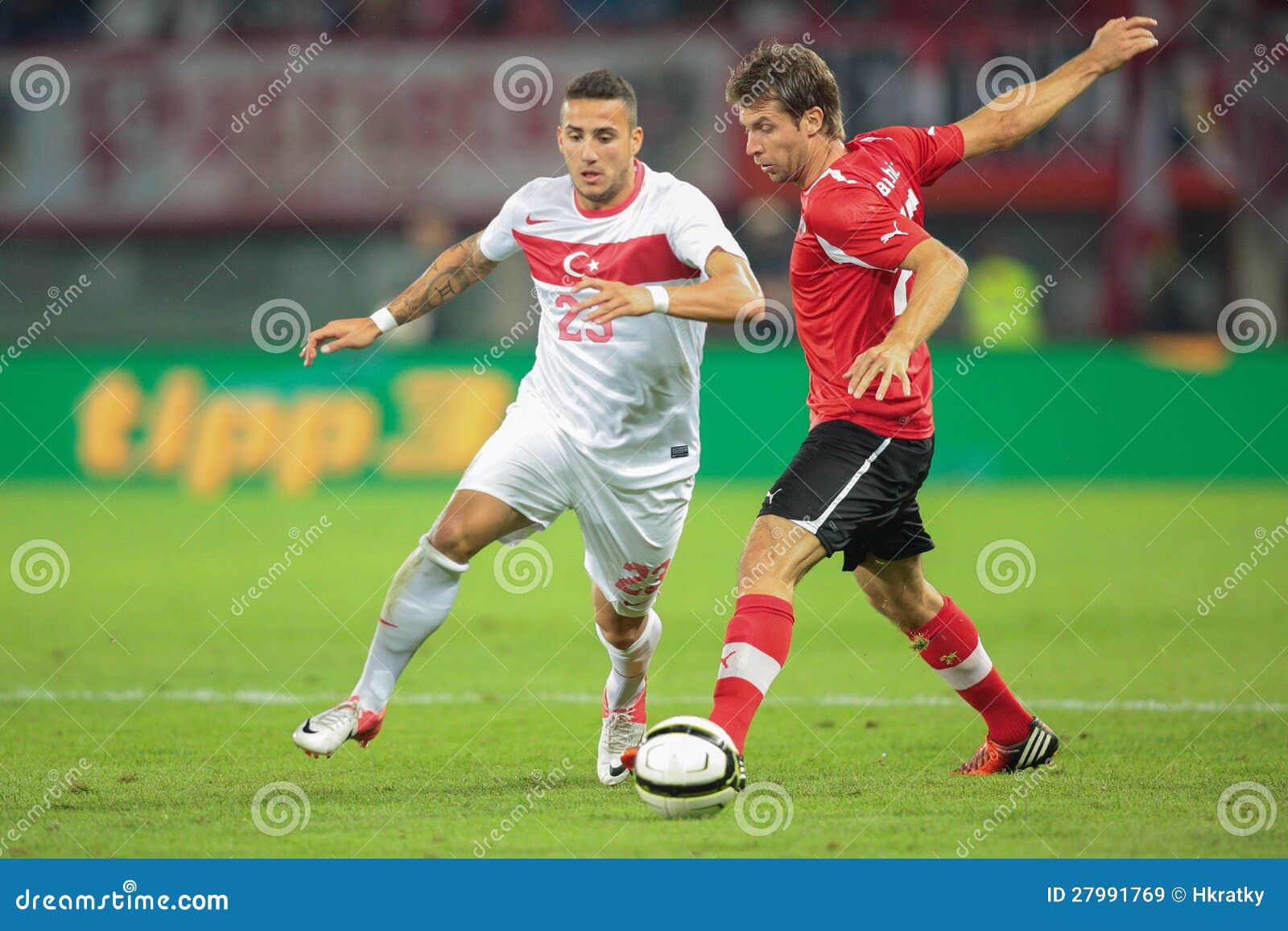 Austria vs. Turkey editorial stock image. Image of offense - 27991769