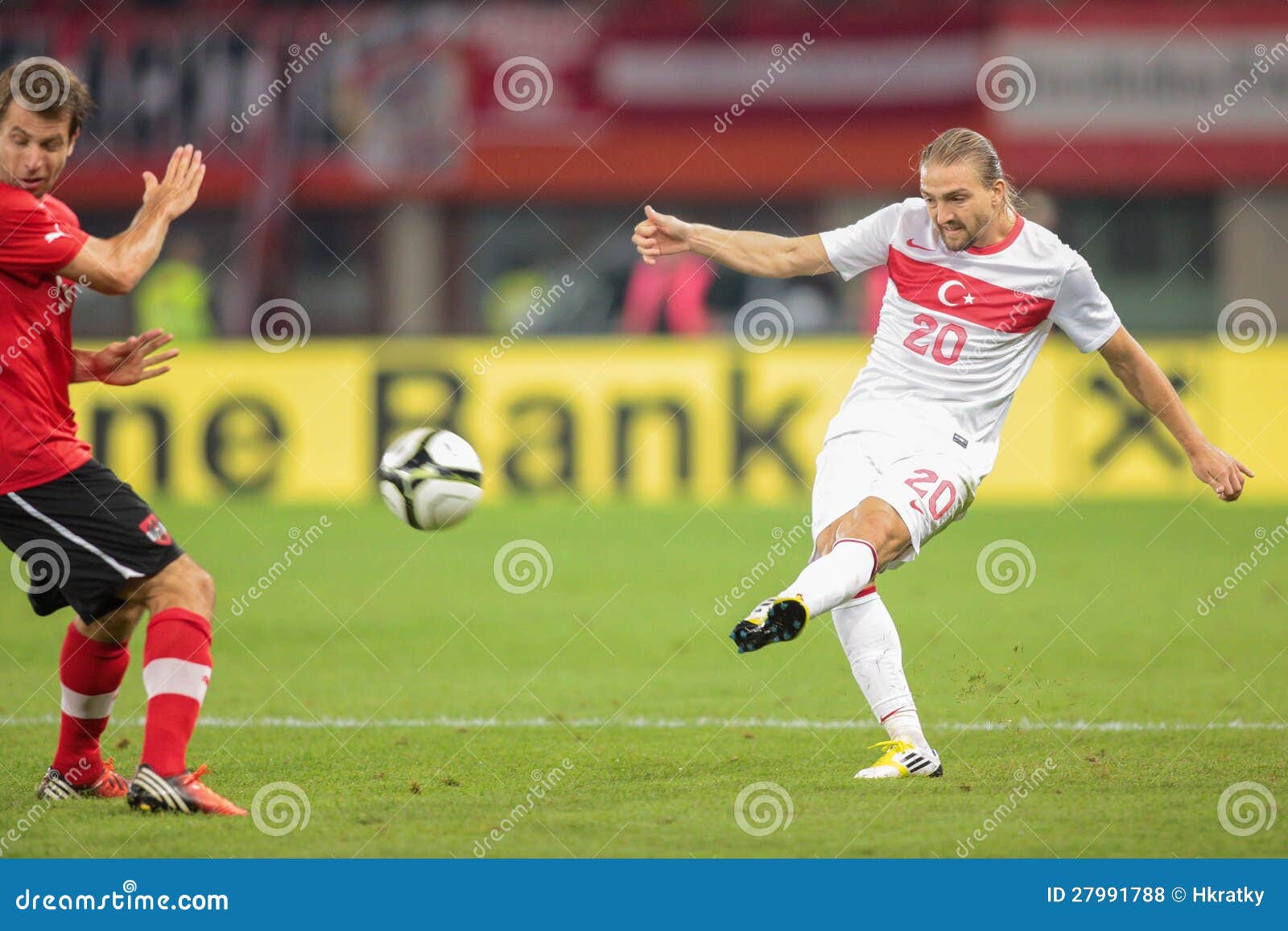 Austria vs. Turkey editorial stock photo. Image of effort - 27991788